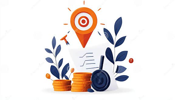 Targeted Investment Strategy Illustration Stock Illustration ...