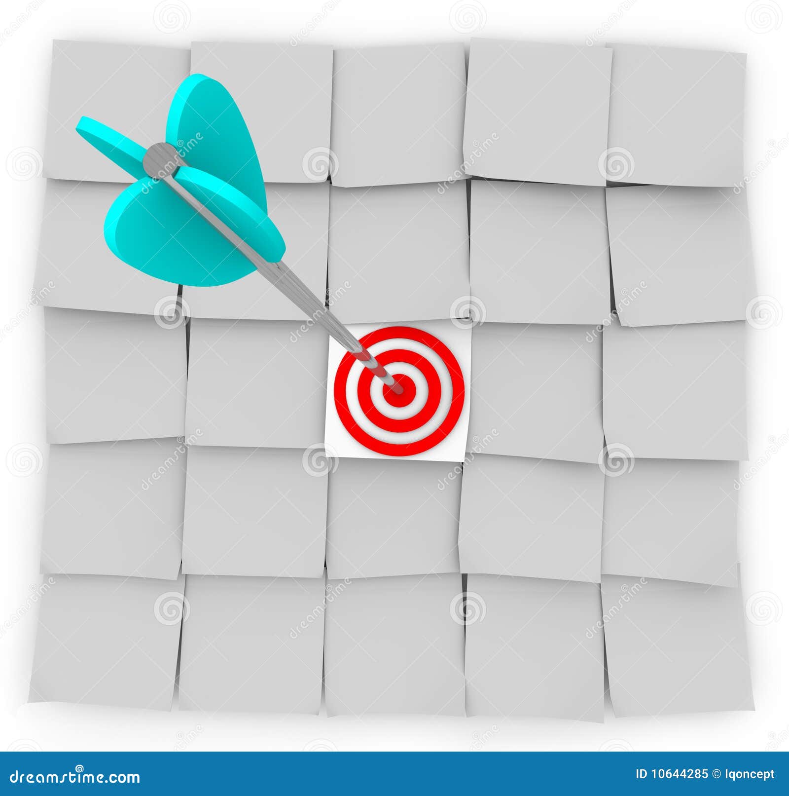Targeted Marketing - Sticky Notes and Arrow Stock Illustration ...