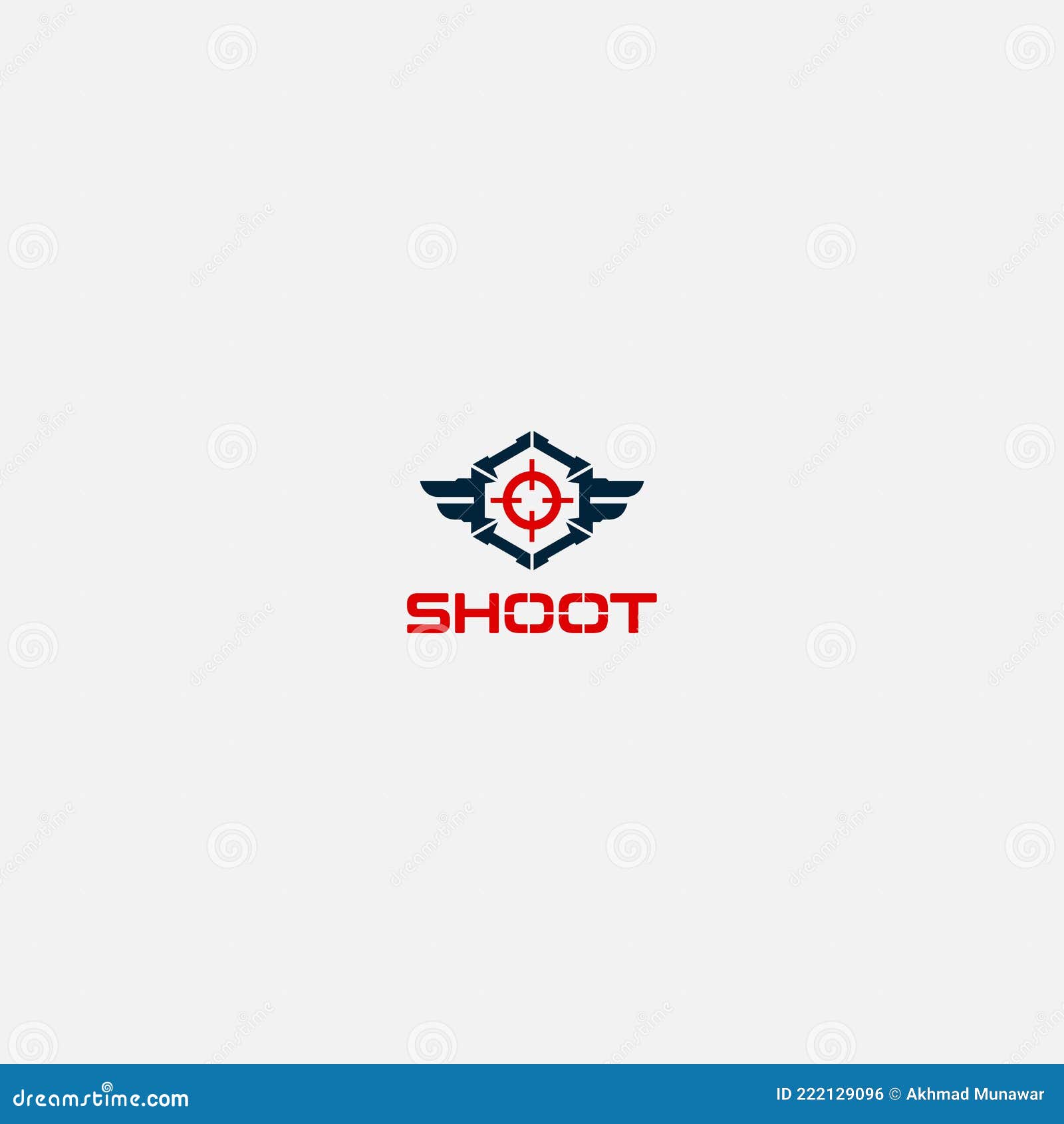 Targeted Shot Logo American Modern Stock Vector - Illustration of ...