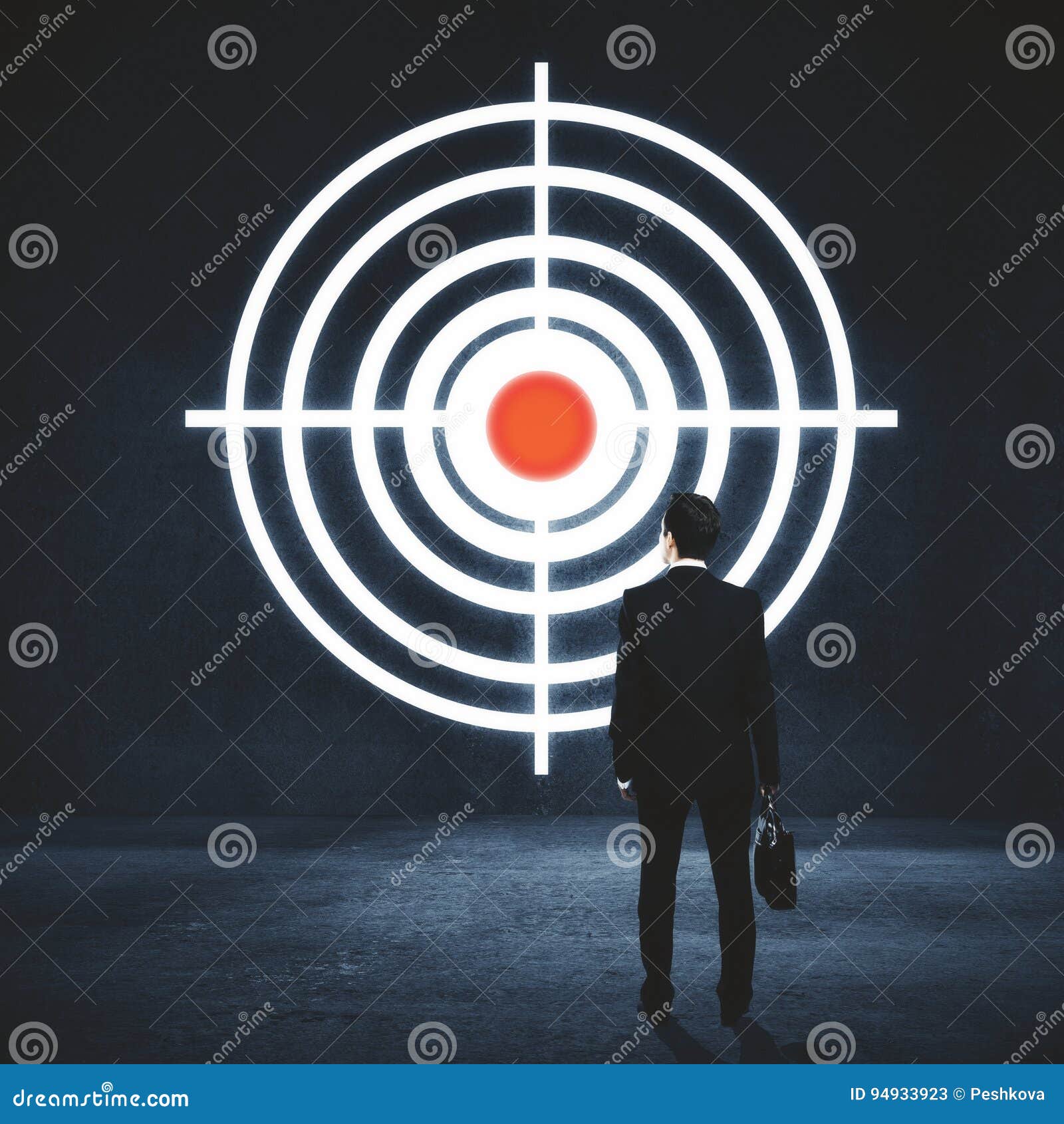 Geo Targeting Concept On Dark Digital Background. Royalty-Free Stock ...