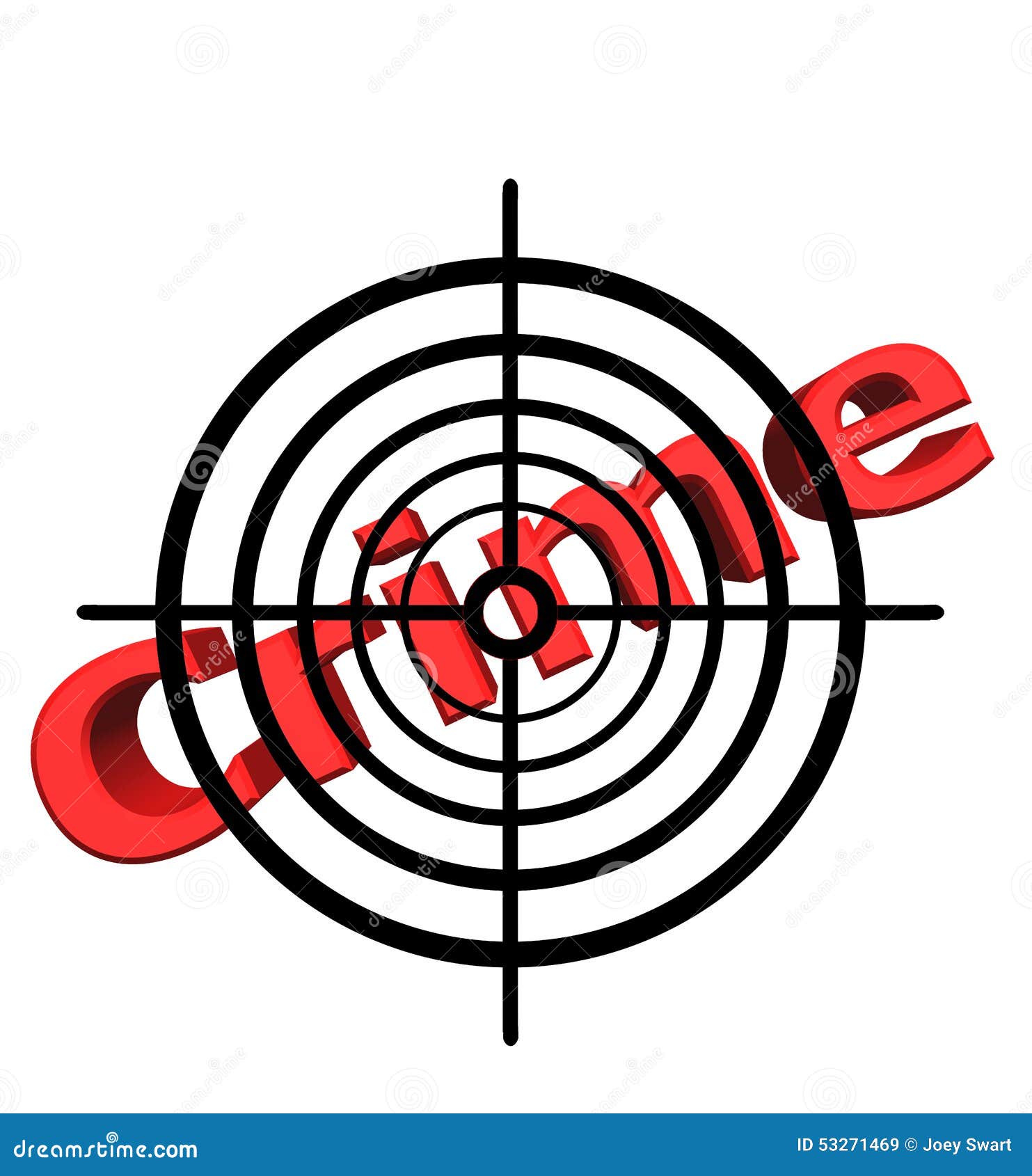 Targeting crime. stock illustration. Illustration of faceless - 53271469