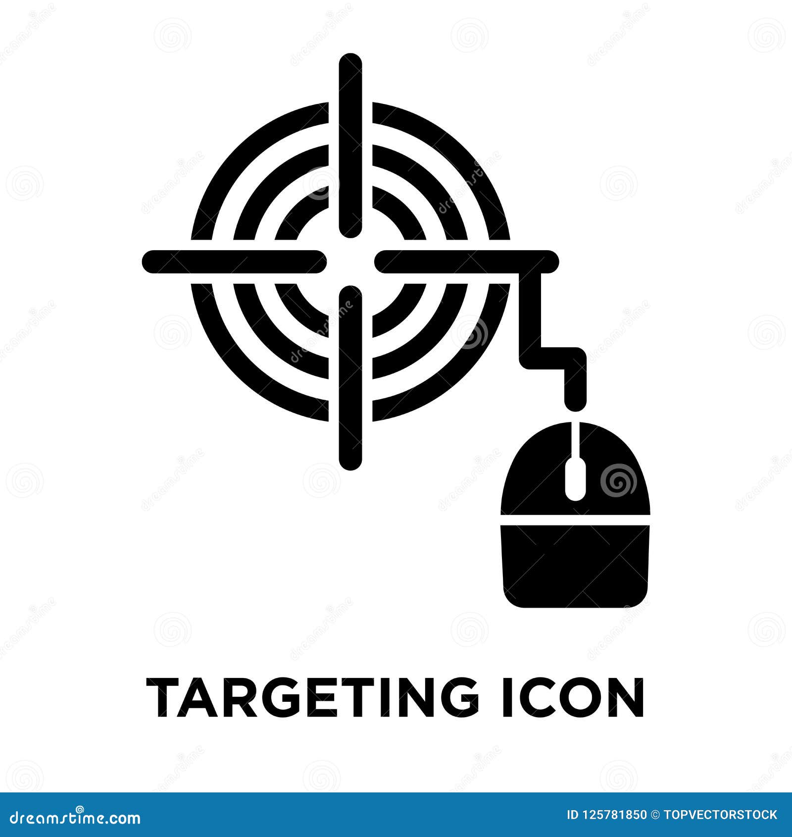Targeting Icon Vector Isolated on White Background, Logo Concept Stock ...