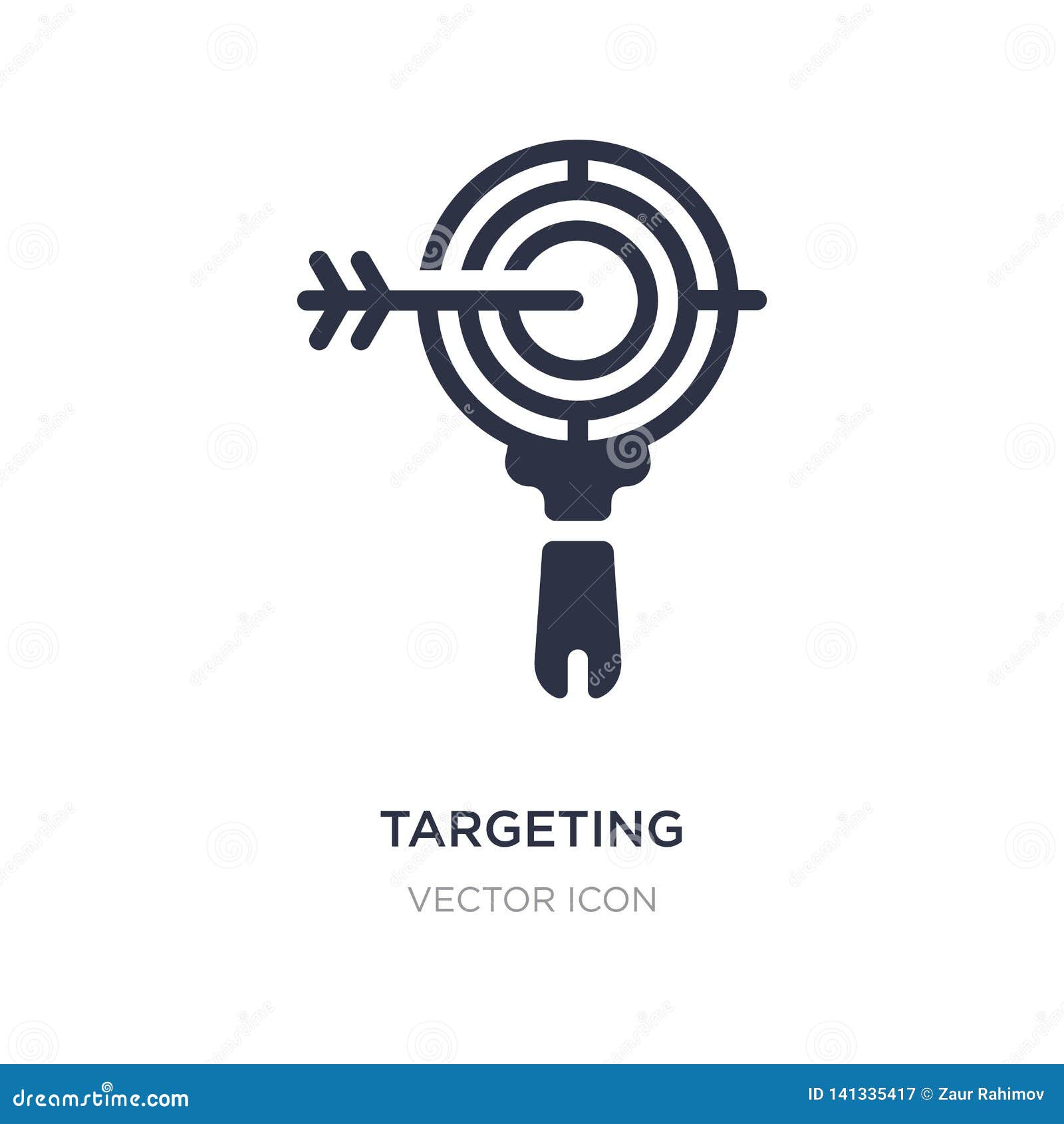Targeting Icon on White Background. Simple Element Illustration from ...