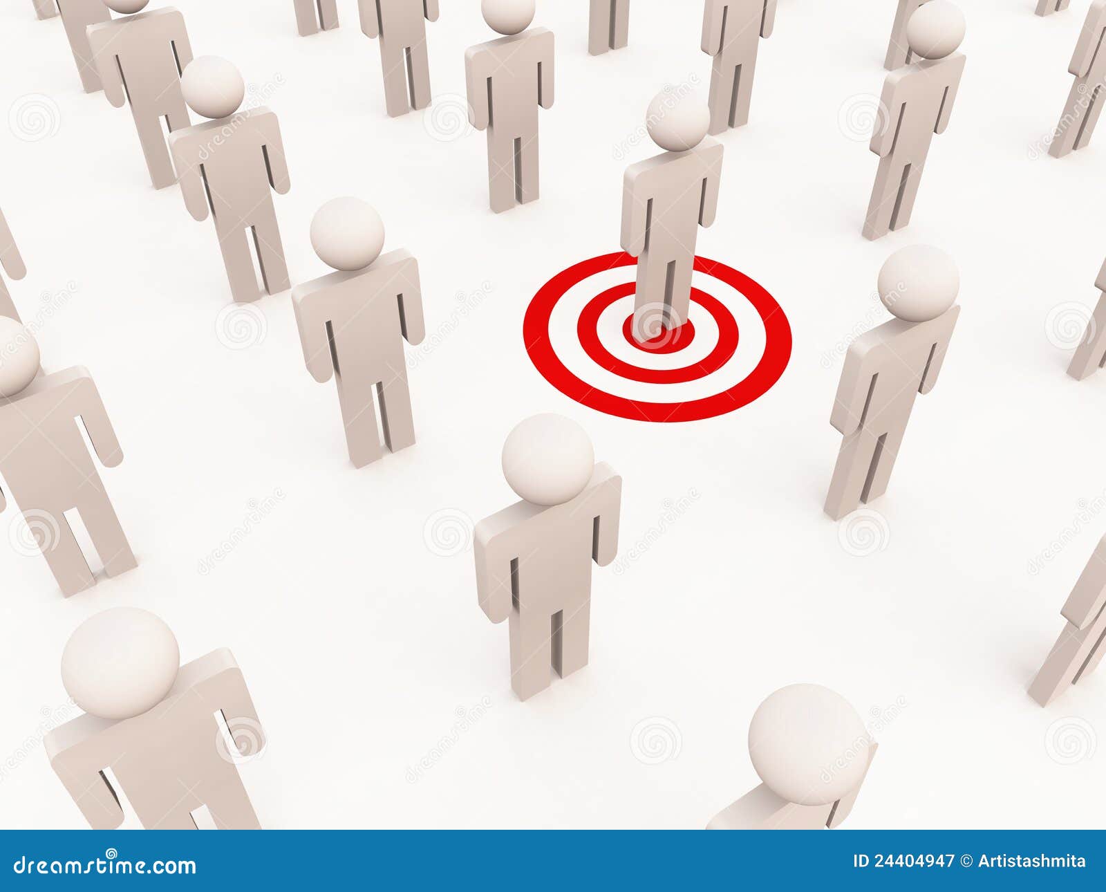 Individual Red Target Ball With Arrow In Bull Eye Center Royalty-Free ...