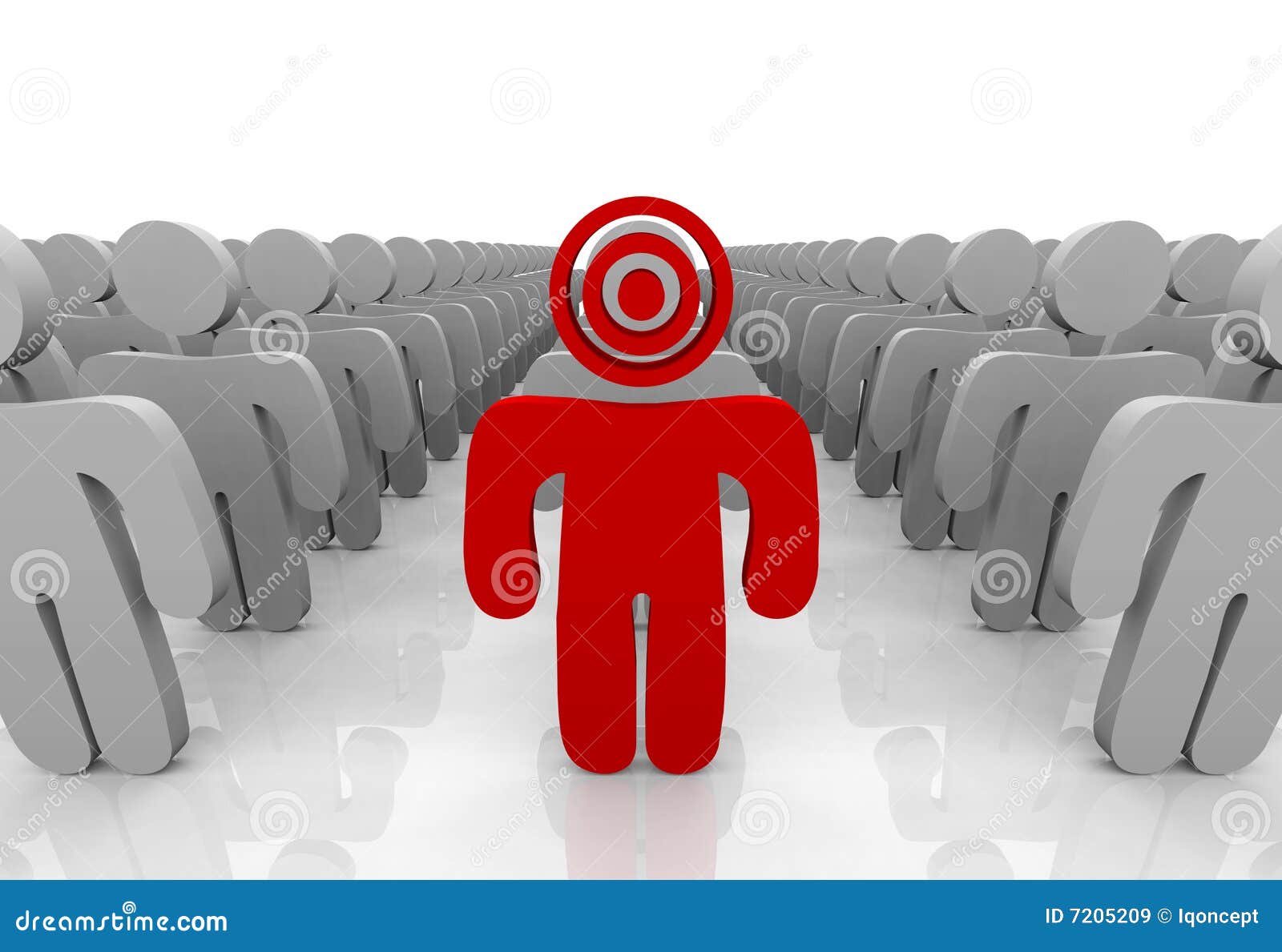 Targeting Your Customer stock illustration. Illustration of bulls - 7205209