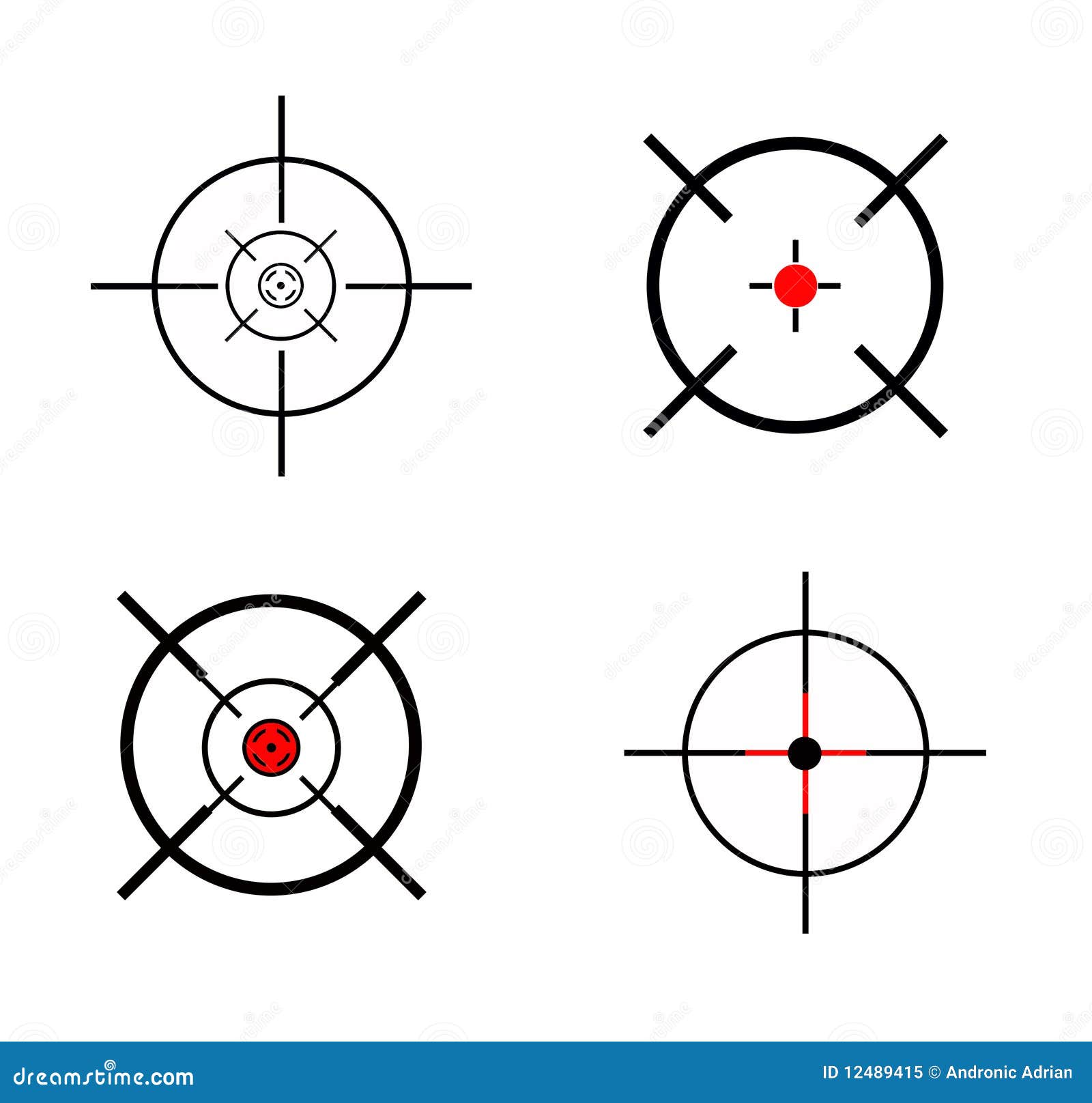 Targets stock illustration. Illustration of circle, direct - 12489415