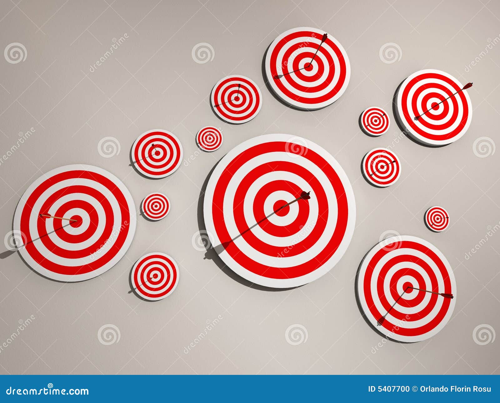 Targets stock illustration. Illustration of concept, precision - 5407700