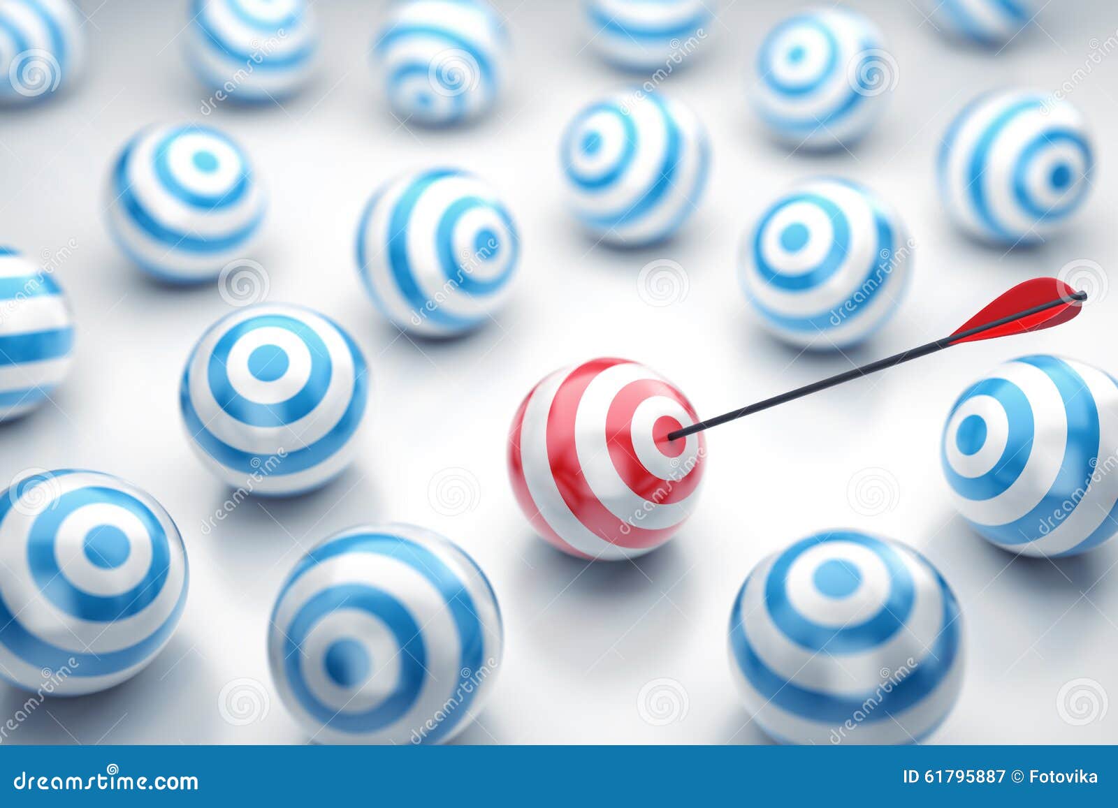 Targets from balls stock illustration. Illustration of reach - 61795887