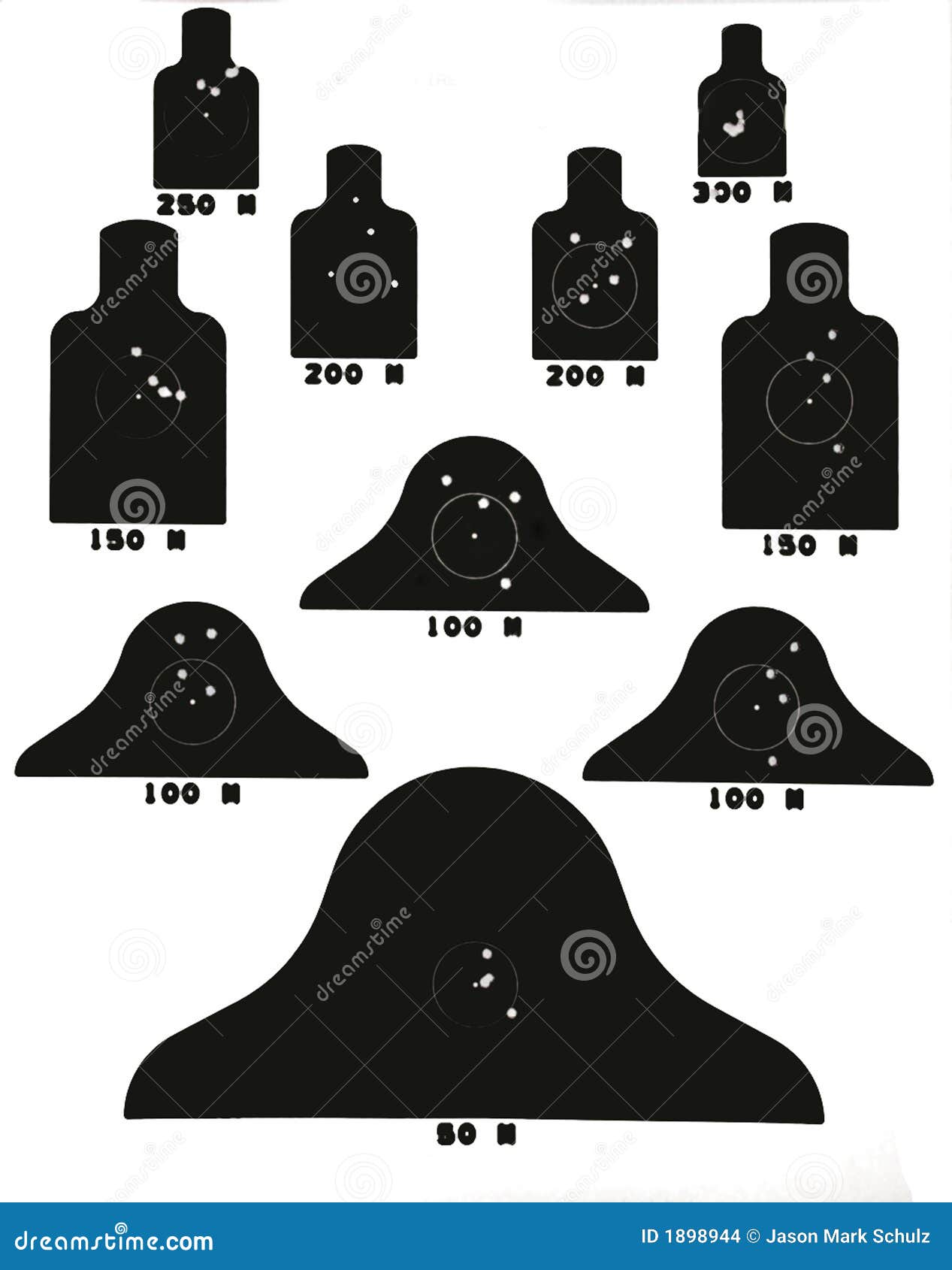 Targets Neutralized stock photo. Image of circle, white - 1898944