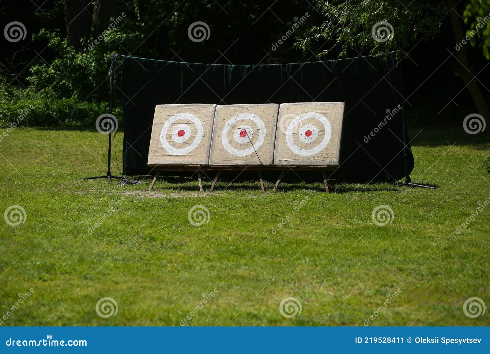 Targets for recurve bow stock image. Image of sport - 219528411