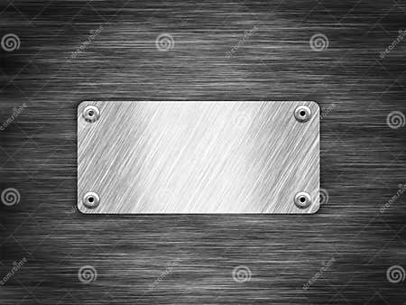 Targhetta metallica illustrazione di stock. Illustrazione di platino ...