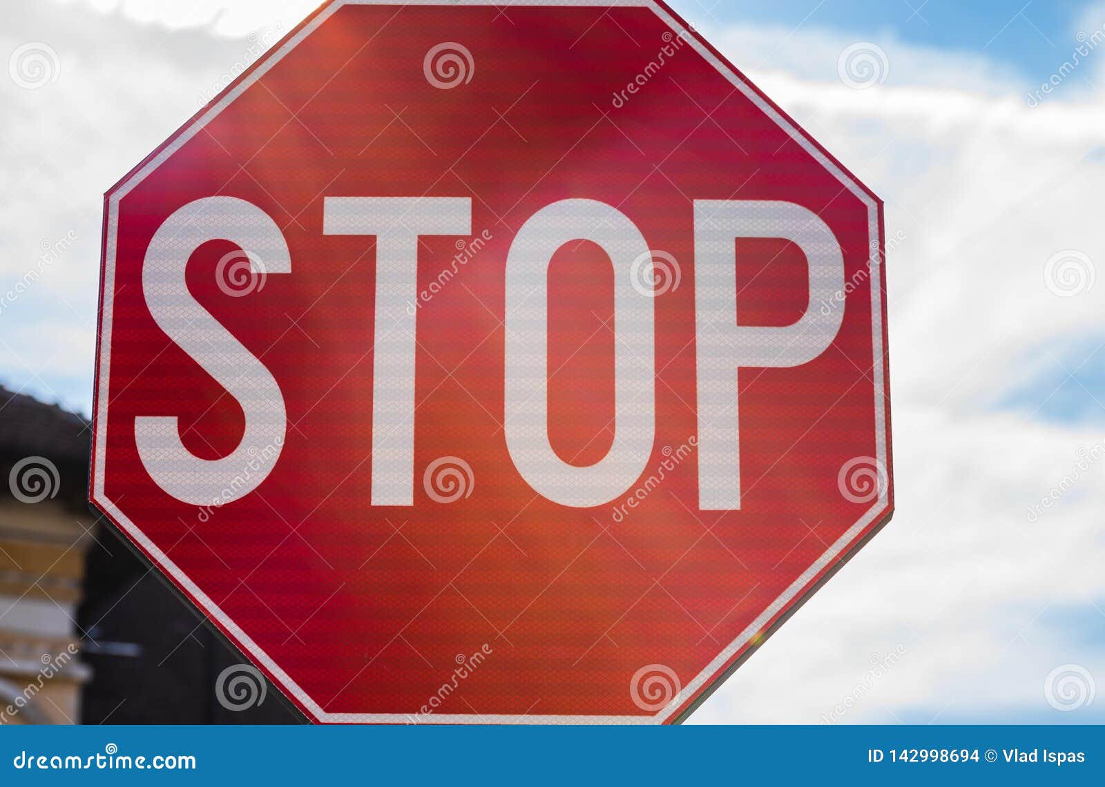 Targoviste, Romania - 2019. Stop Sign at a Junction Stock Photo - Image ...