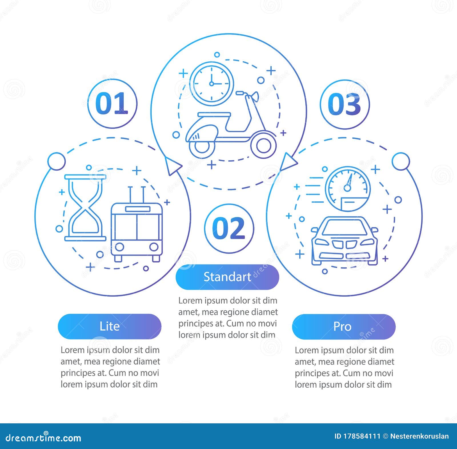 Tariff Plans Vector Infographic Template Stock Vector - Illustration of ...