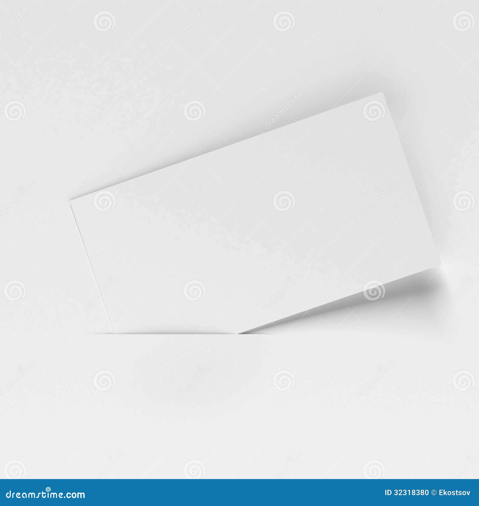 Tarjeta blanca en blanco stock de ilustración. Ilustración de nota ...