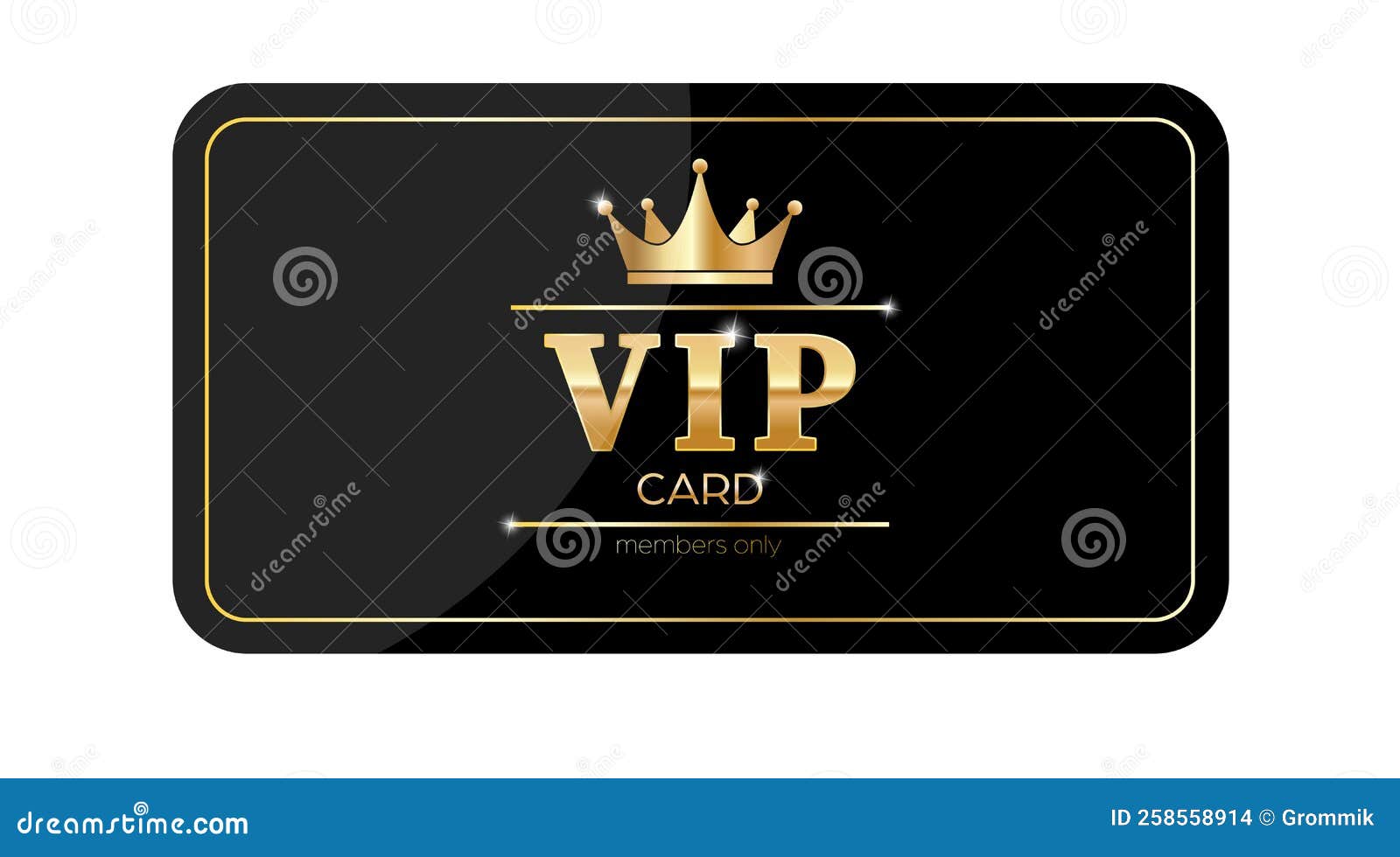 Tarjeta De Cliente Vip. Tarjeta Club Dorada Ilustración del Vector ...