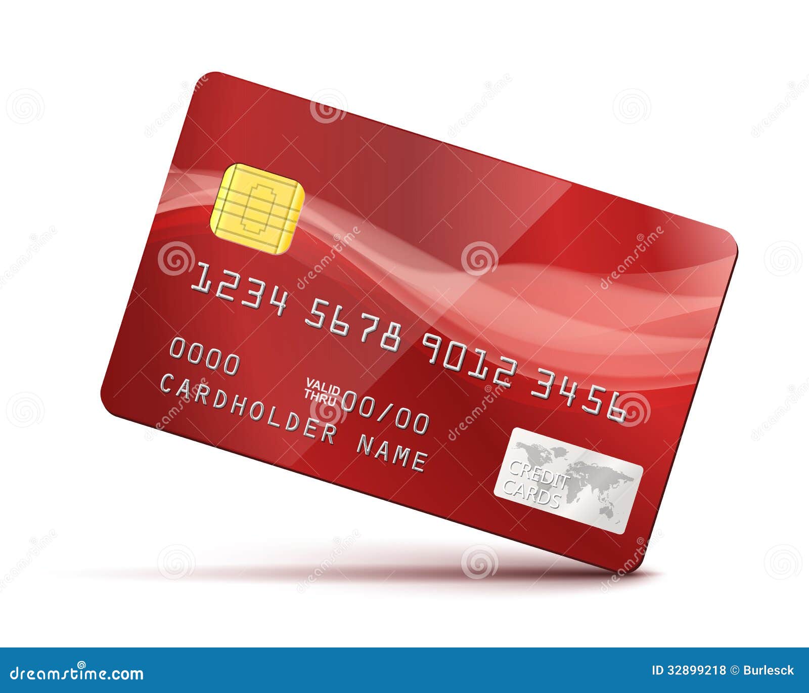 Tarjeta de crédito roja