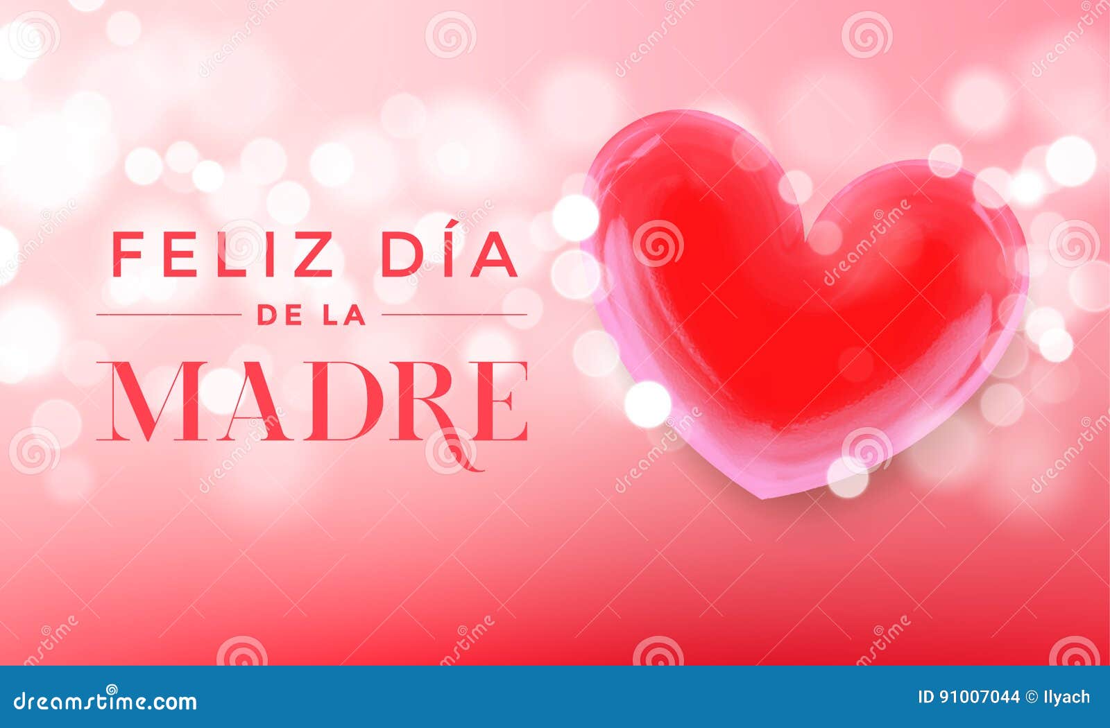 Tarjeta De Felicitación Feliz Del Vector Del Texto Del Corazón Del Rosa
