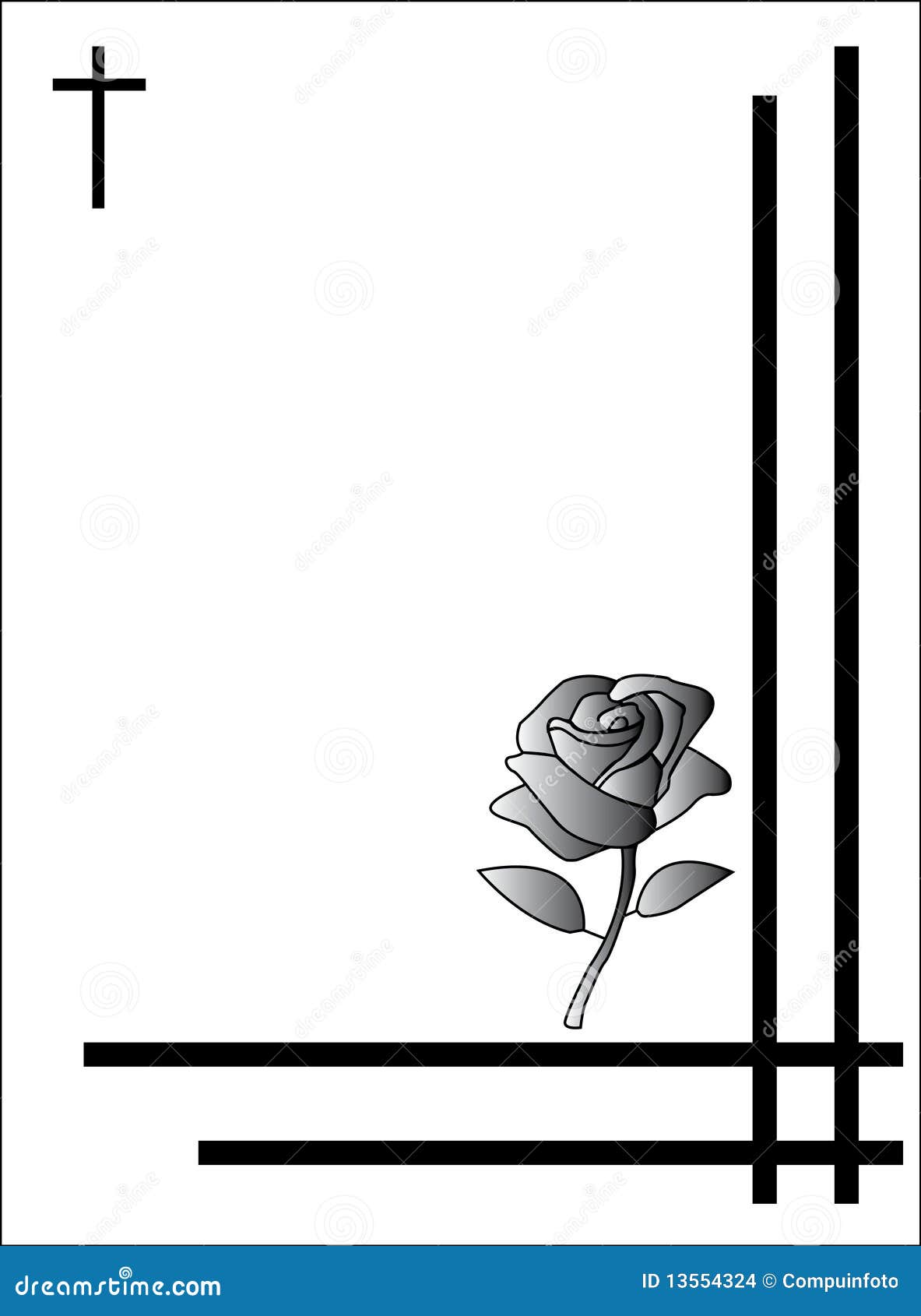 Tarjeta de la condolencia ilustración del vector. Ilustración de texto ...
