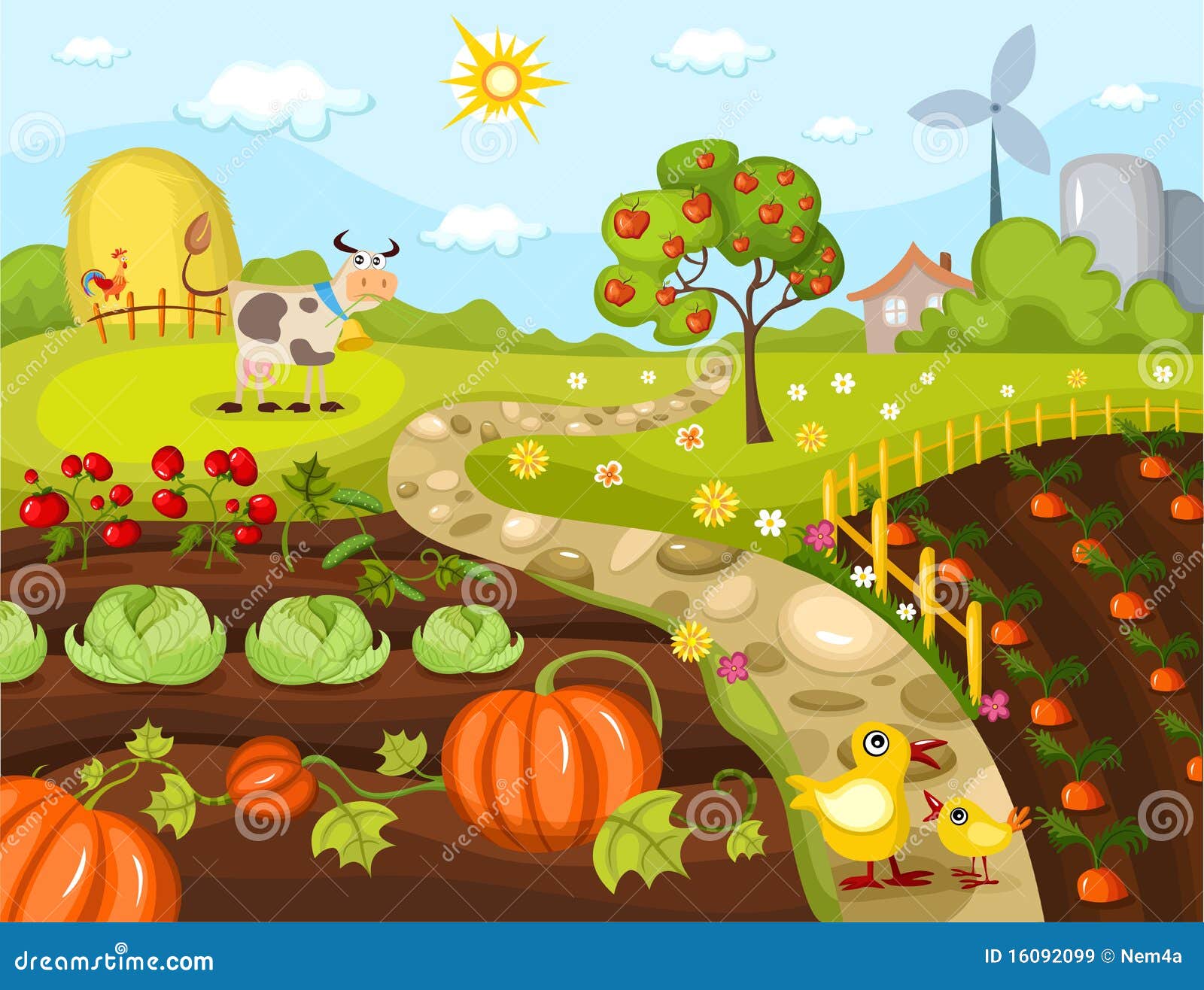 Tarjeta de la cosecha ilustración del vector. Ilustración de frescura ...