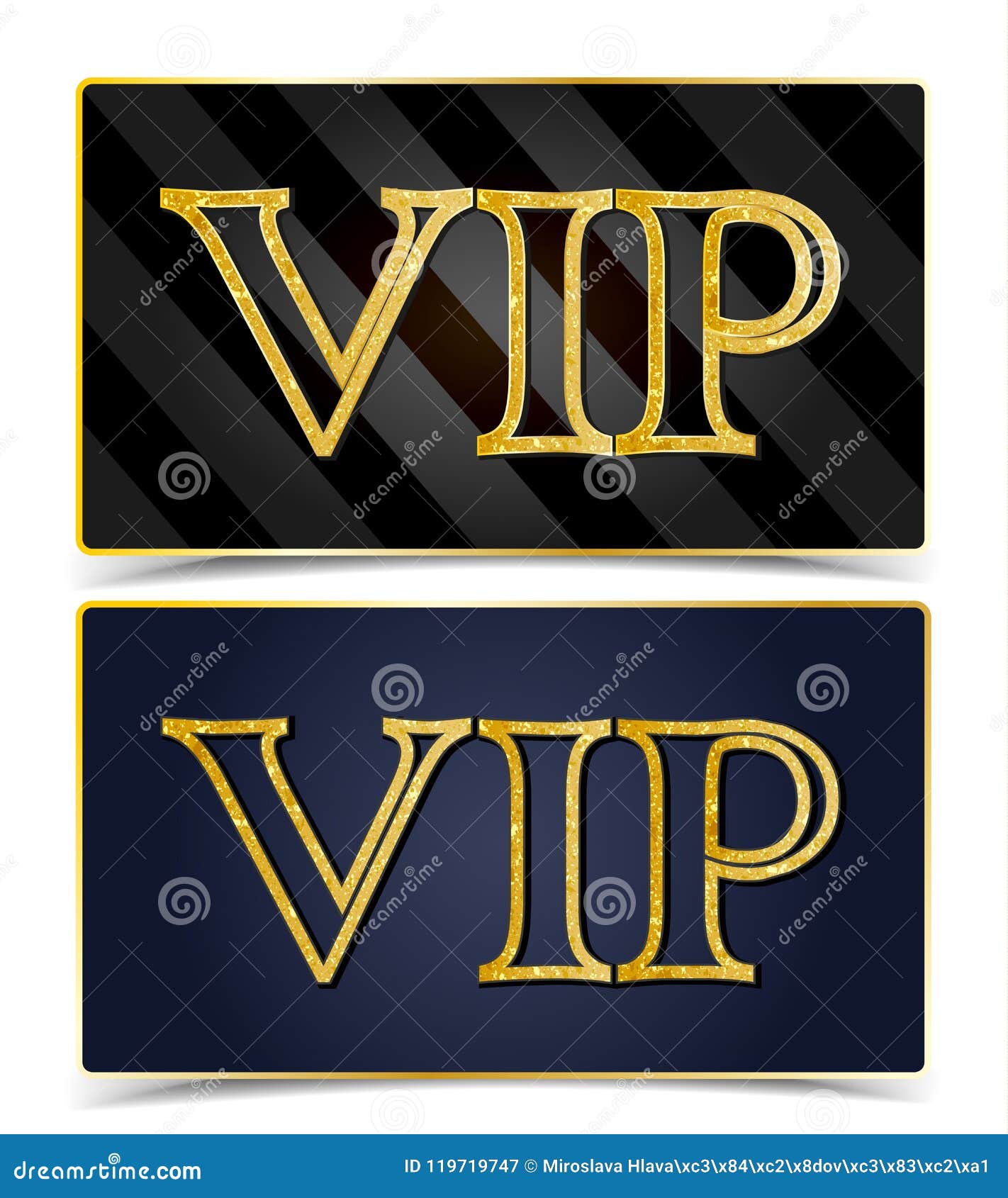 Tarjeta De Oro Del Premio Del Partido Del VIP Ilustración del Vector ...