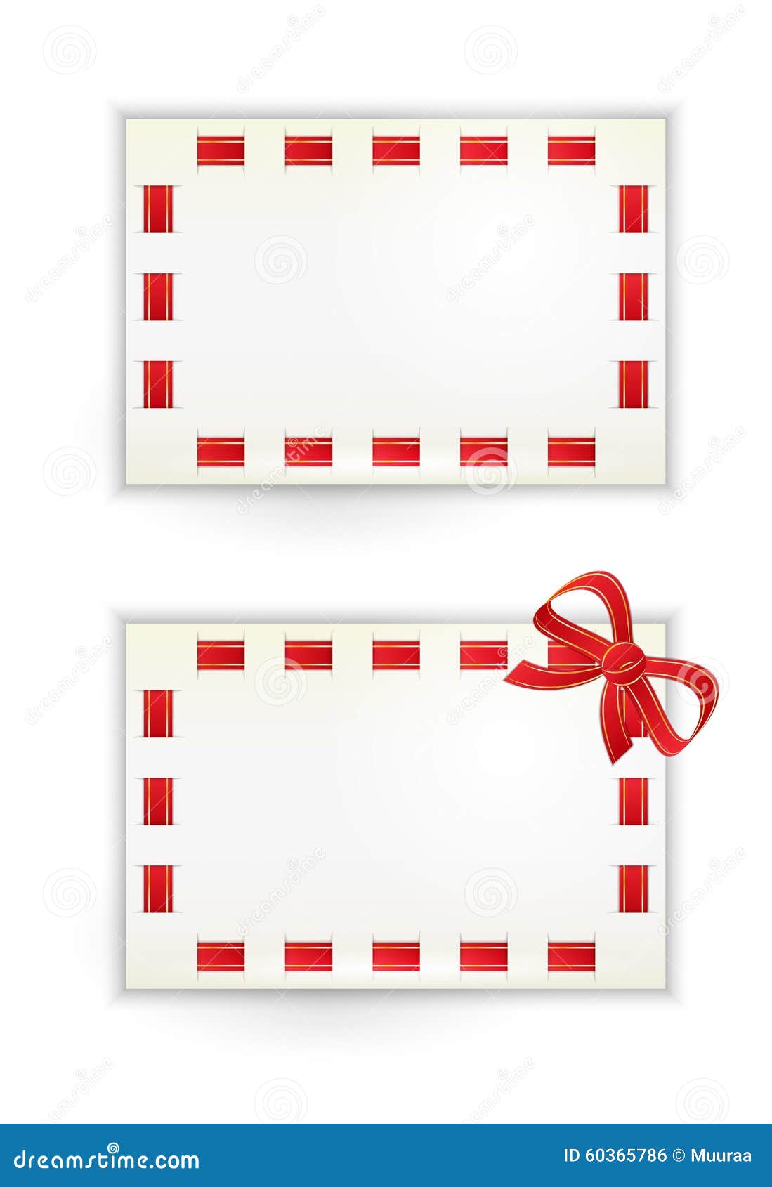 Tarjeta de papel cosida ilustración del vector. Ilustración de marco ...