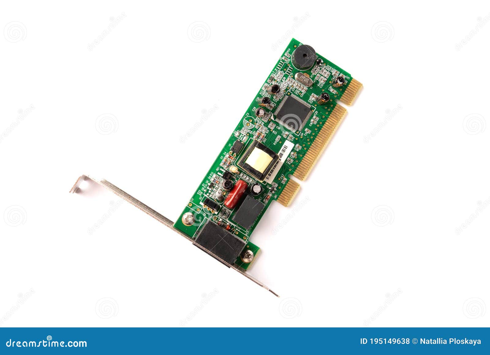 Tarjeta De Red Aislada En Fondo Blanco Foto de archivo - Imagen de ...