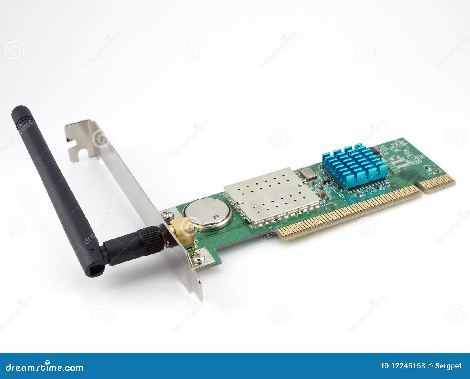 Tarjeta de red de WiFi foto de archivo. Imagen de tarjeta - 12245158