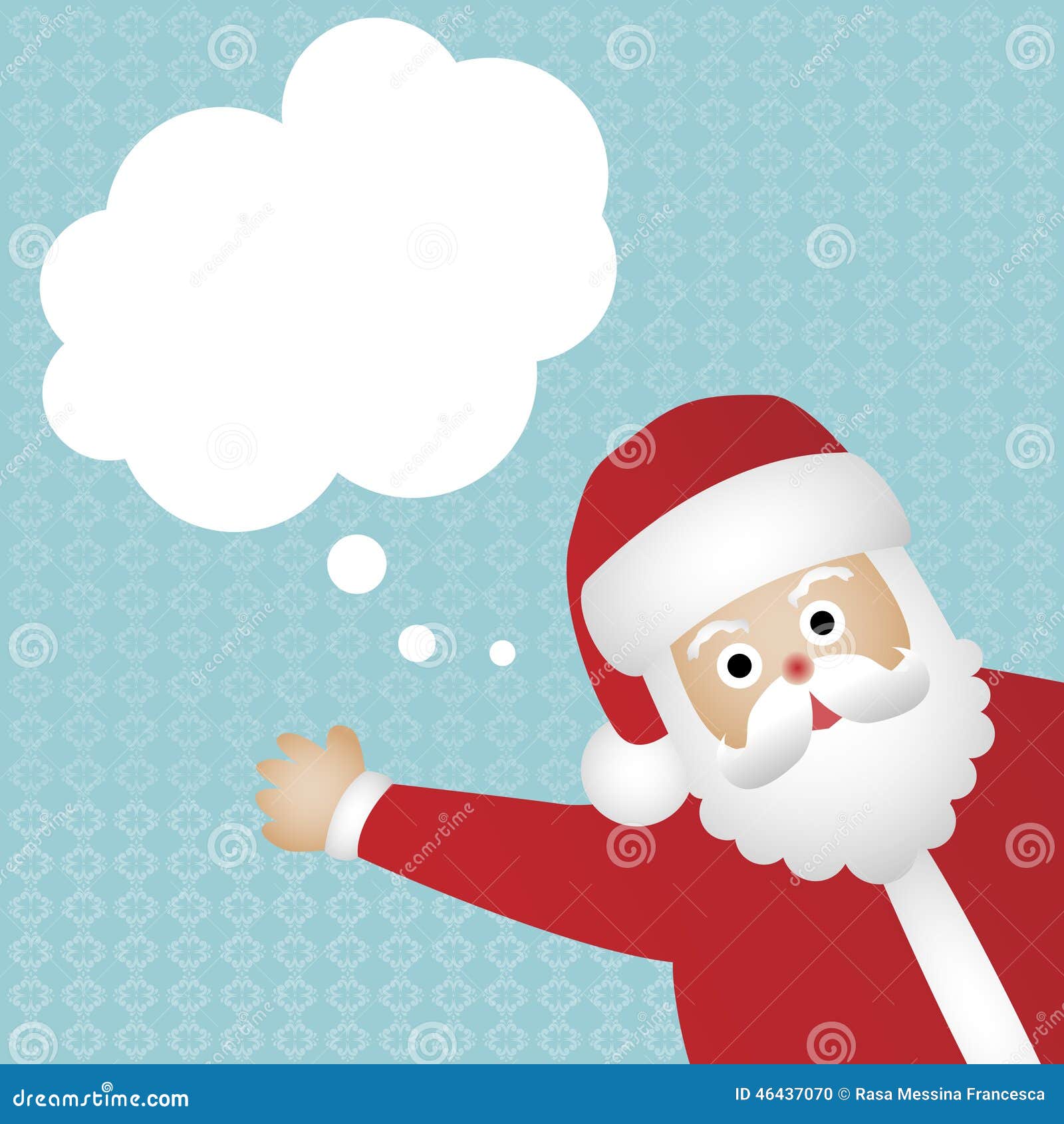 Tarjeta de Santa Claus ilustración del vector. Ilustración de marco ...