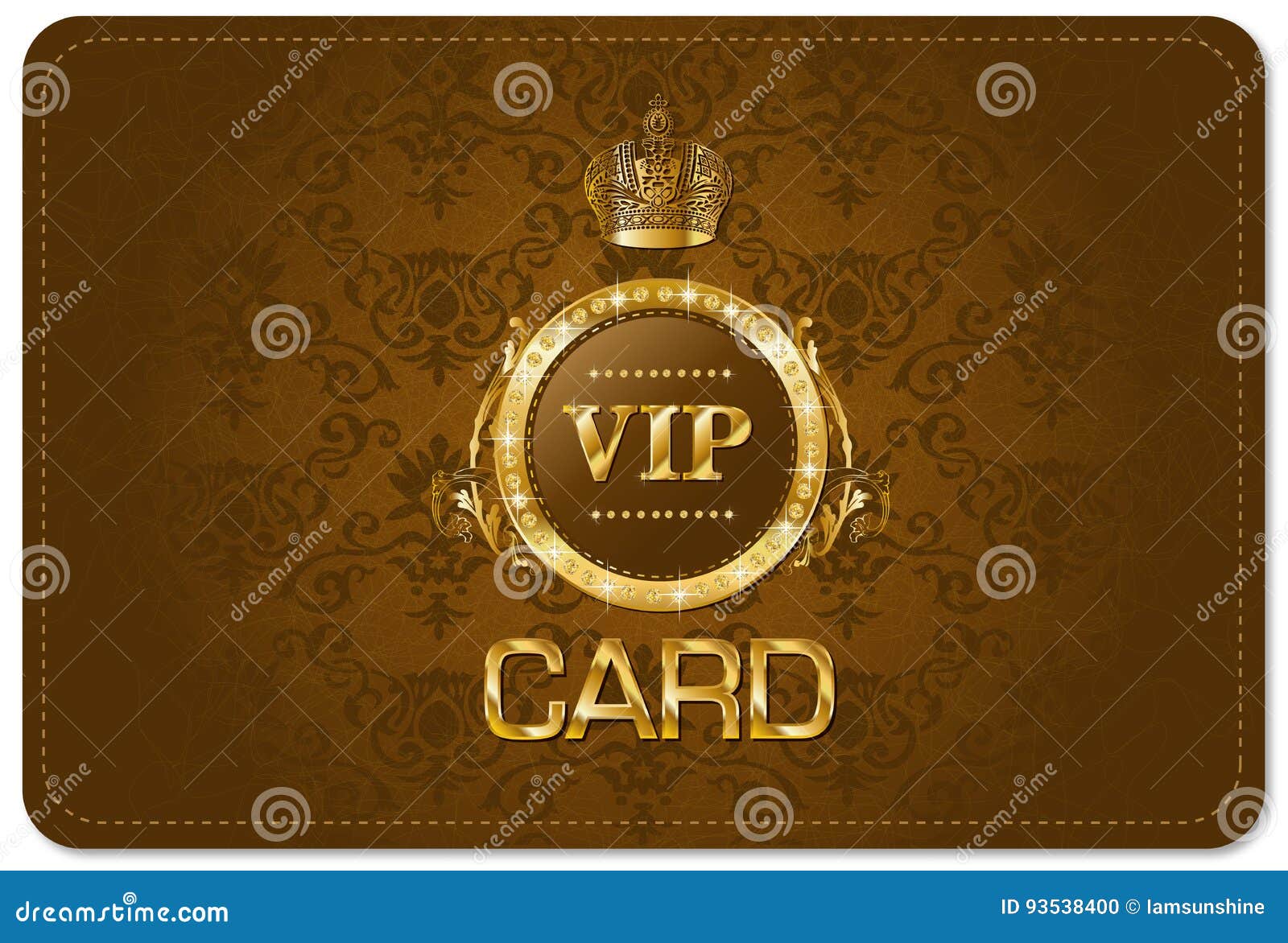 Tarjeta del Vip ilustración del vector. Ilustración de real - 93538400