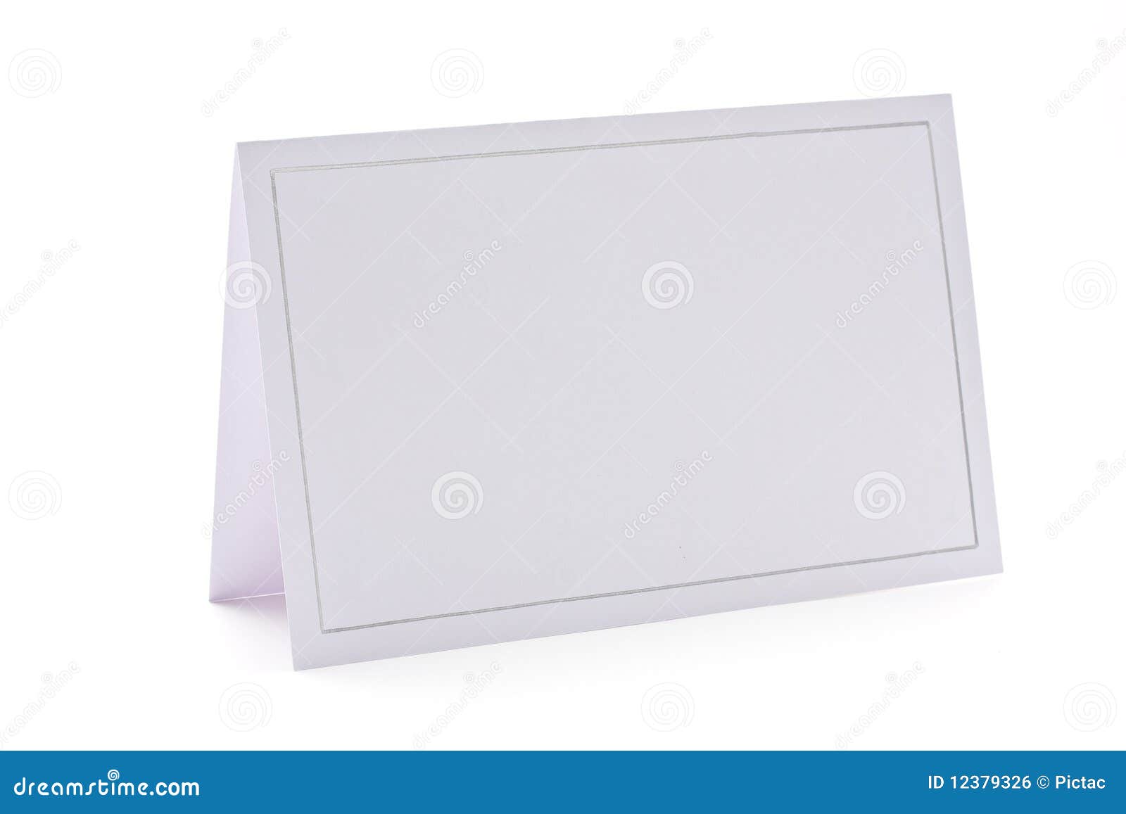 Tarjeta en blanco foto de archivo. Imagen de agradezca - 12379326
