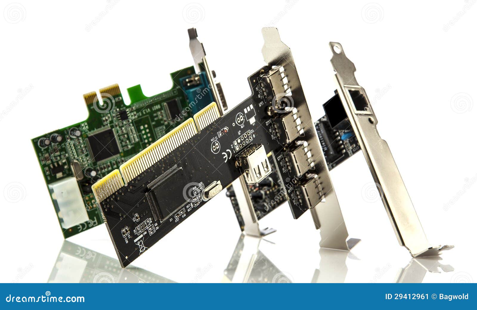 Tarjetas Clasificadas Del Pci Imagen de archivo - Imagen de potencia ...