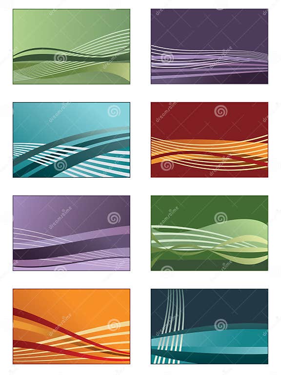 Tarjetas coloridas ilustración del vector. Ilustración de conjunto ...