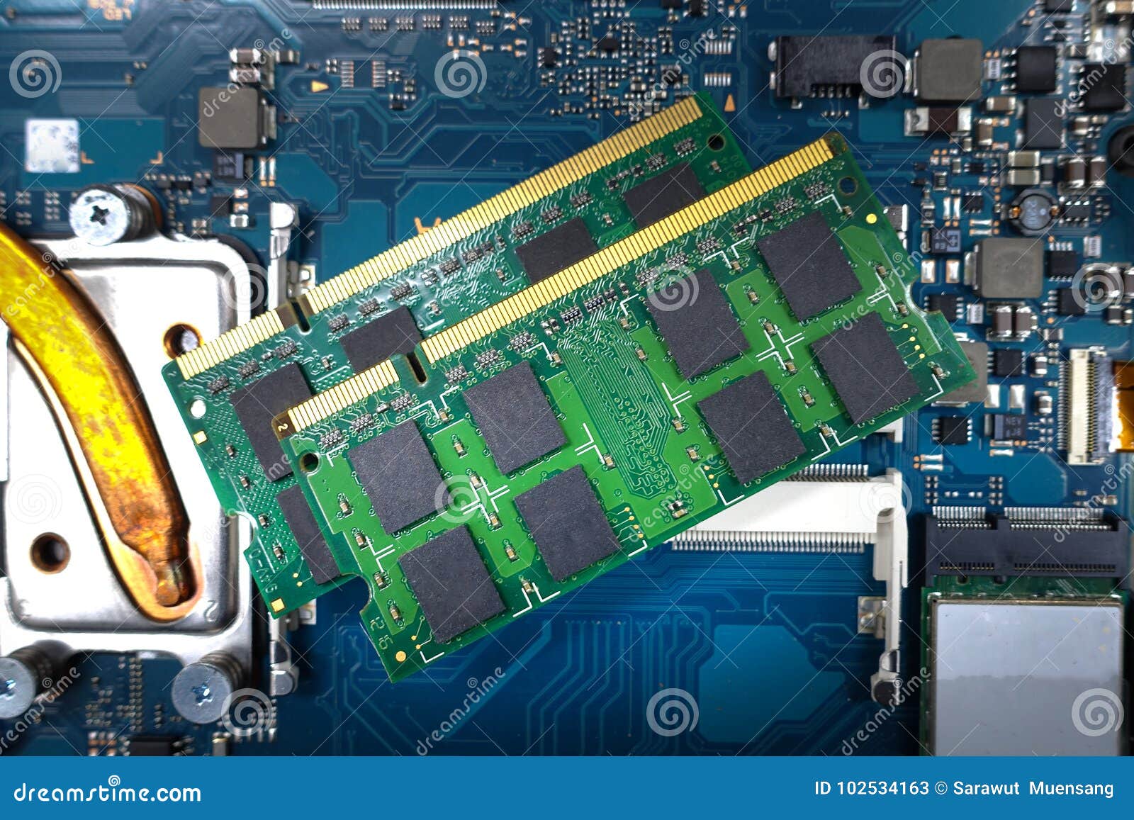 Tarjetas De RAM Memory Para El Cuaderno Imagen de archivo - Imagen de ...