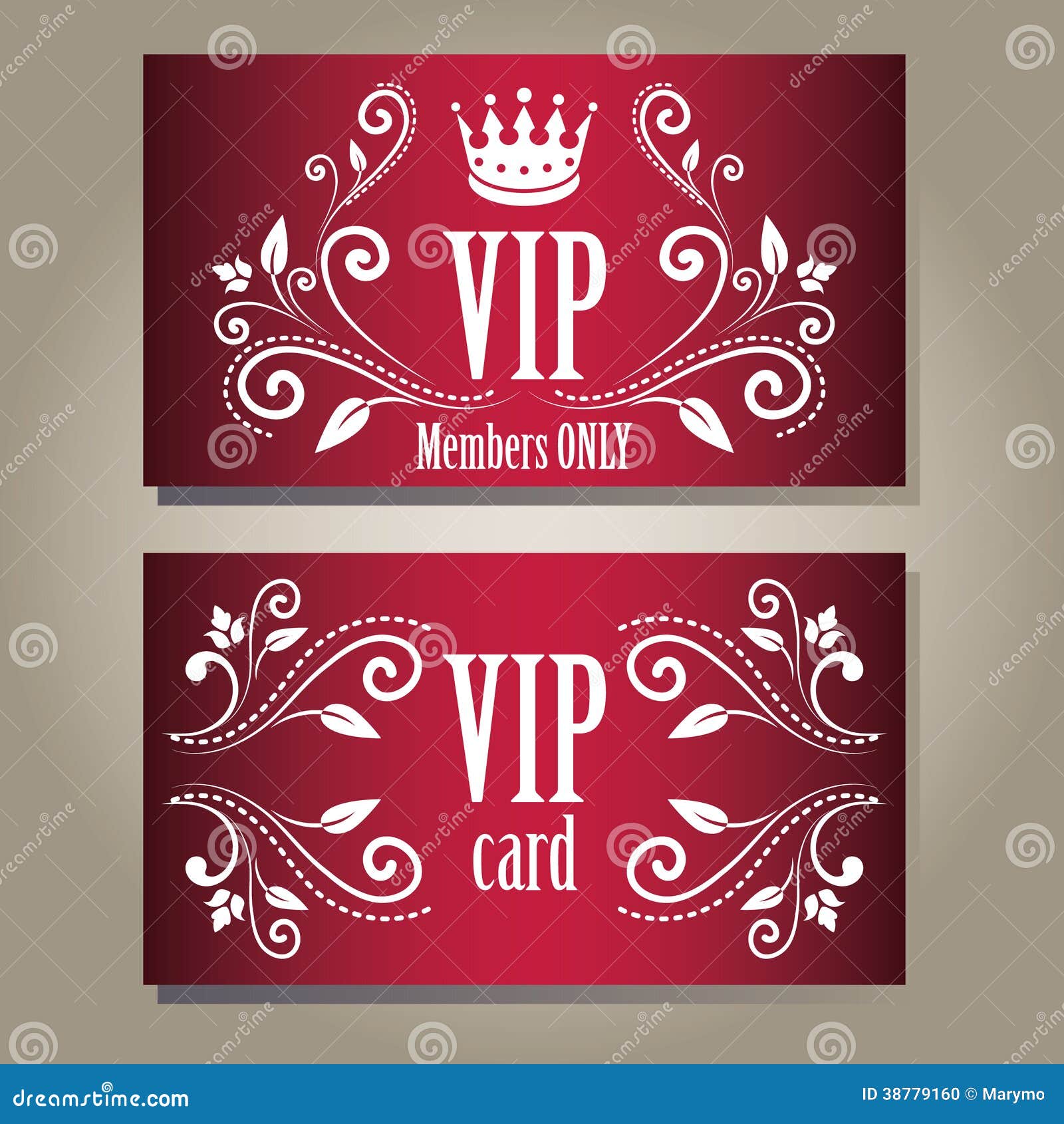 Tarjetas del VIP ilustración del vector. Ilustración de negocios - 38779160