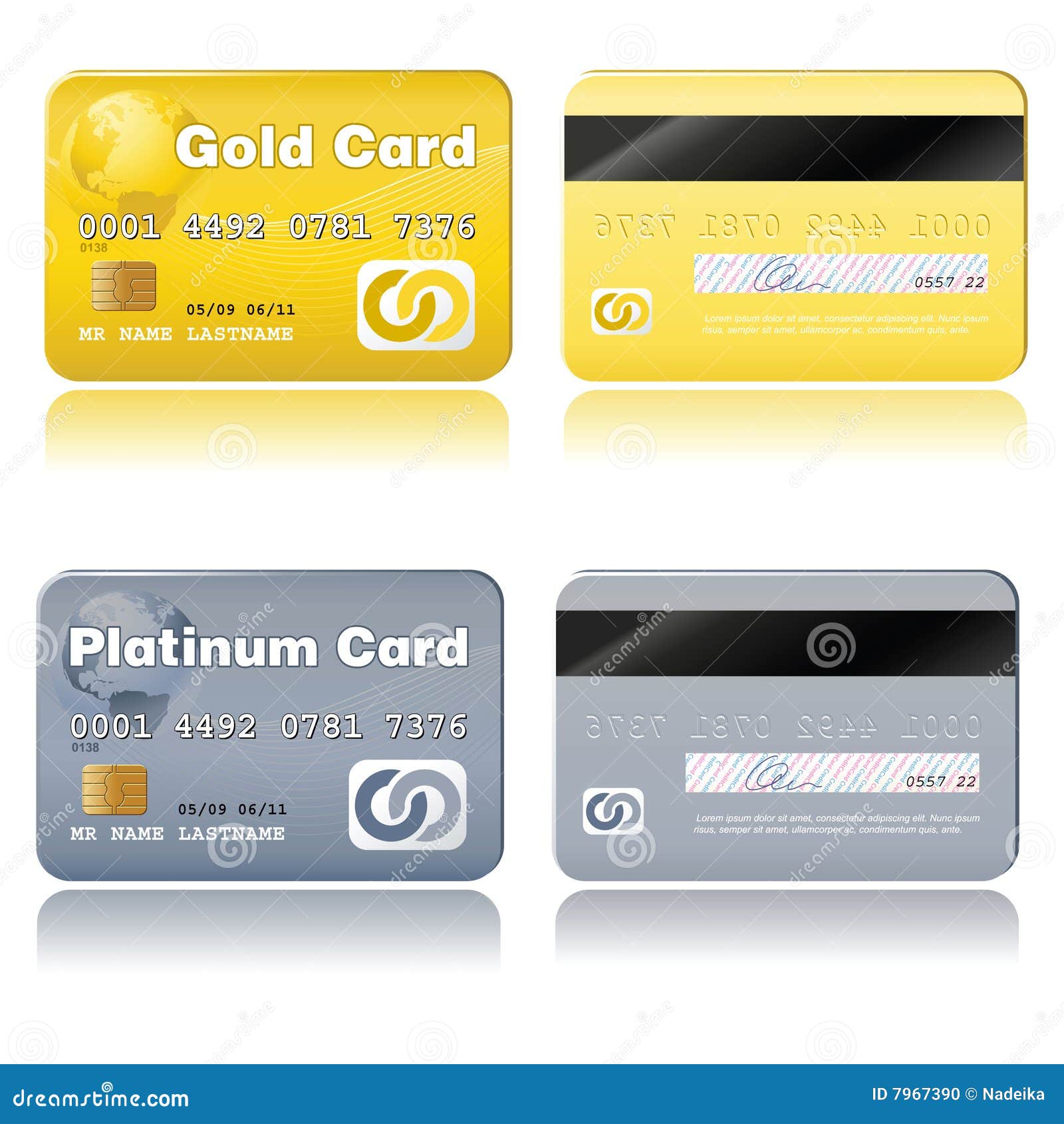 Tarjetas del Vip ilustración del vector. Ilustración de paga - 7967390