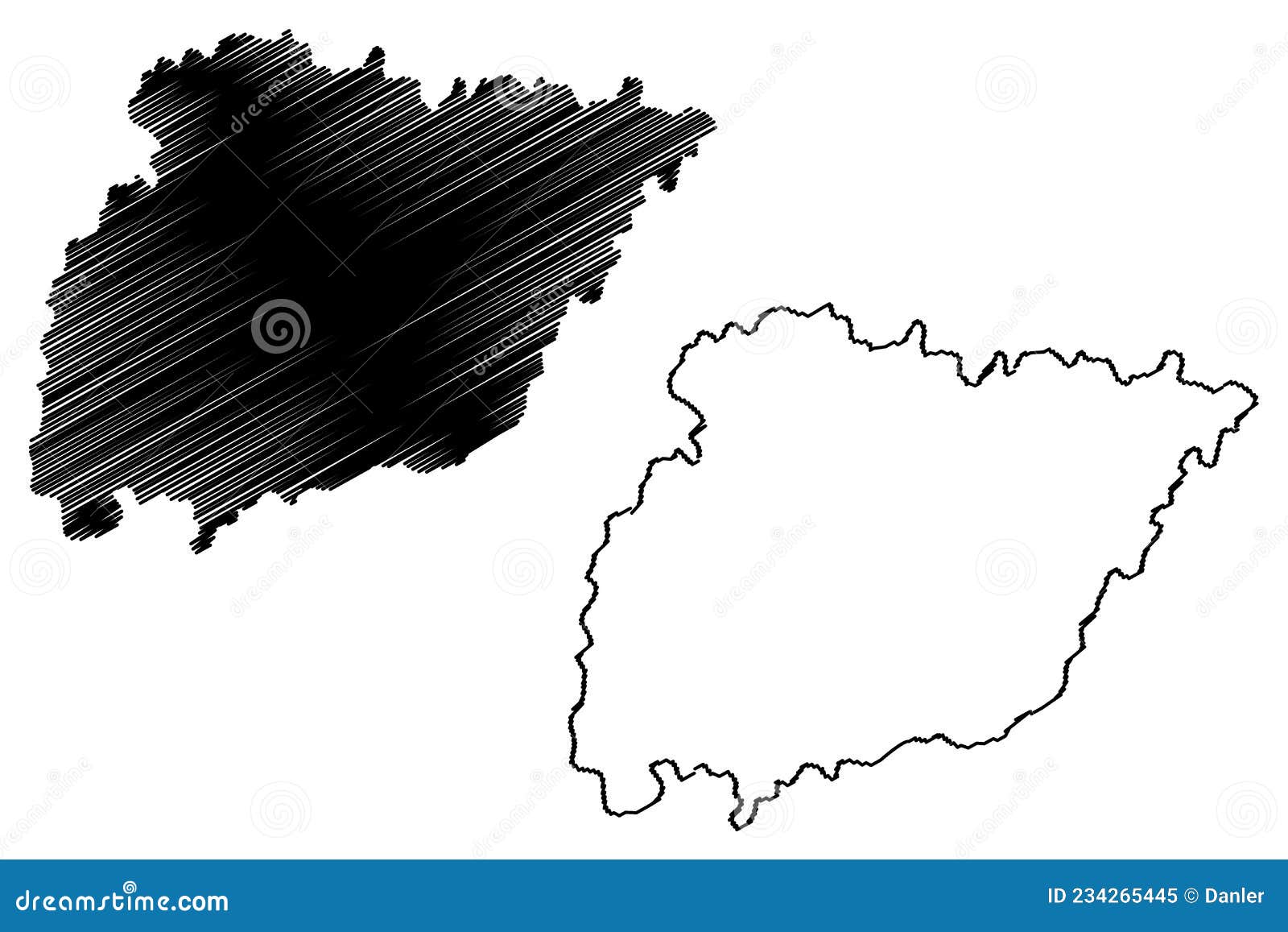 Tarn Taran District Punjab State, Republic of India Map Vector ...