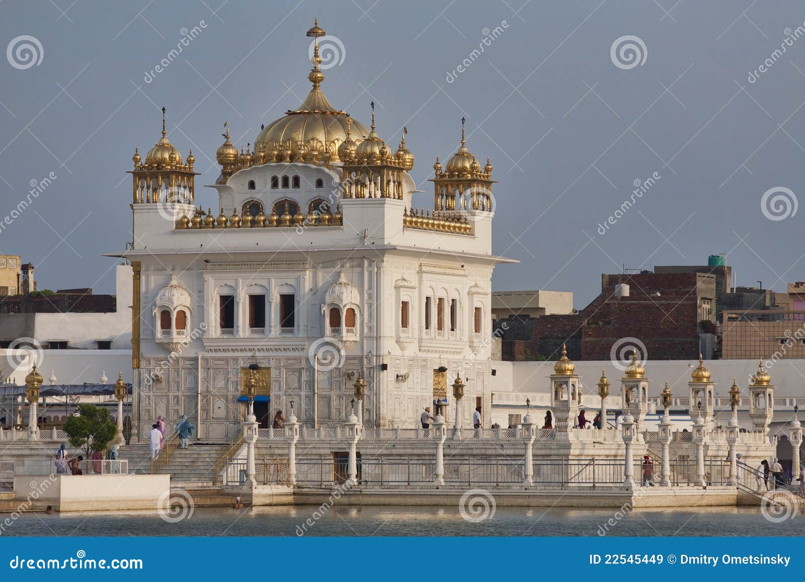 Tarn Taran Sikh Temple at Sunset Stock Image - Image of tourist, sunset ...