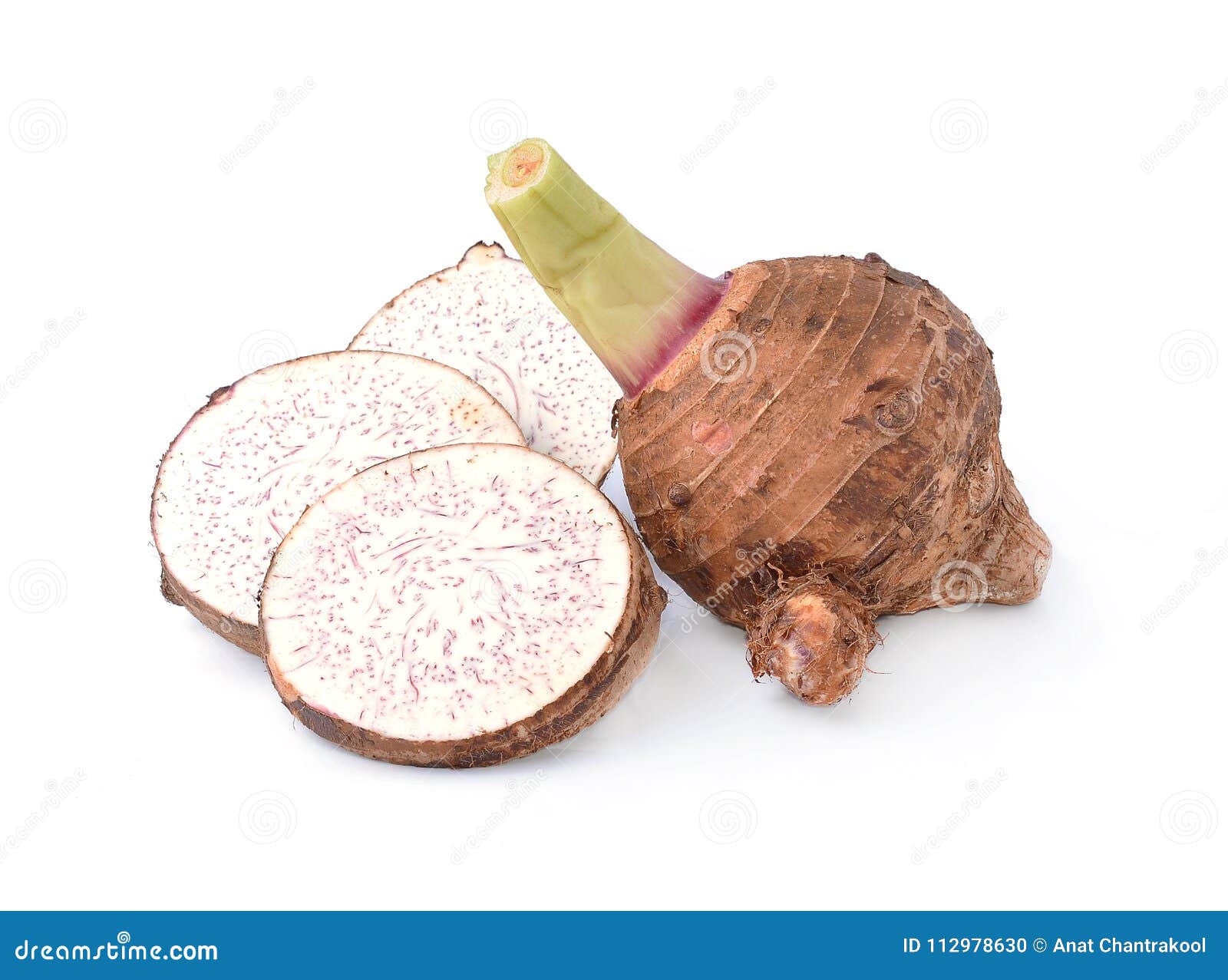 Taro Aislado En El Fondo Blanco Foto de archivo - Imagen de chino ...