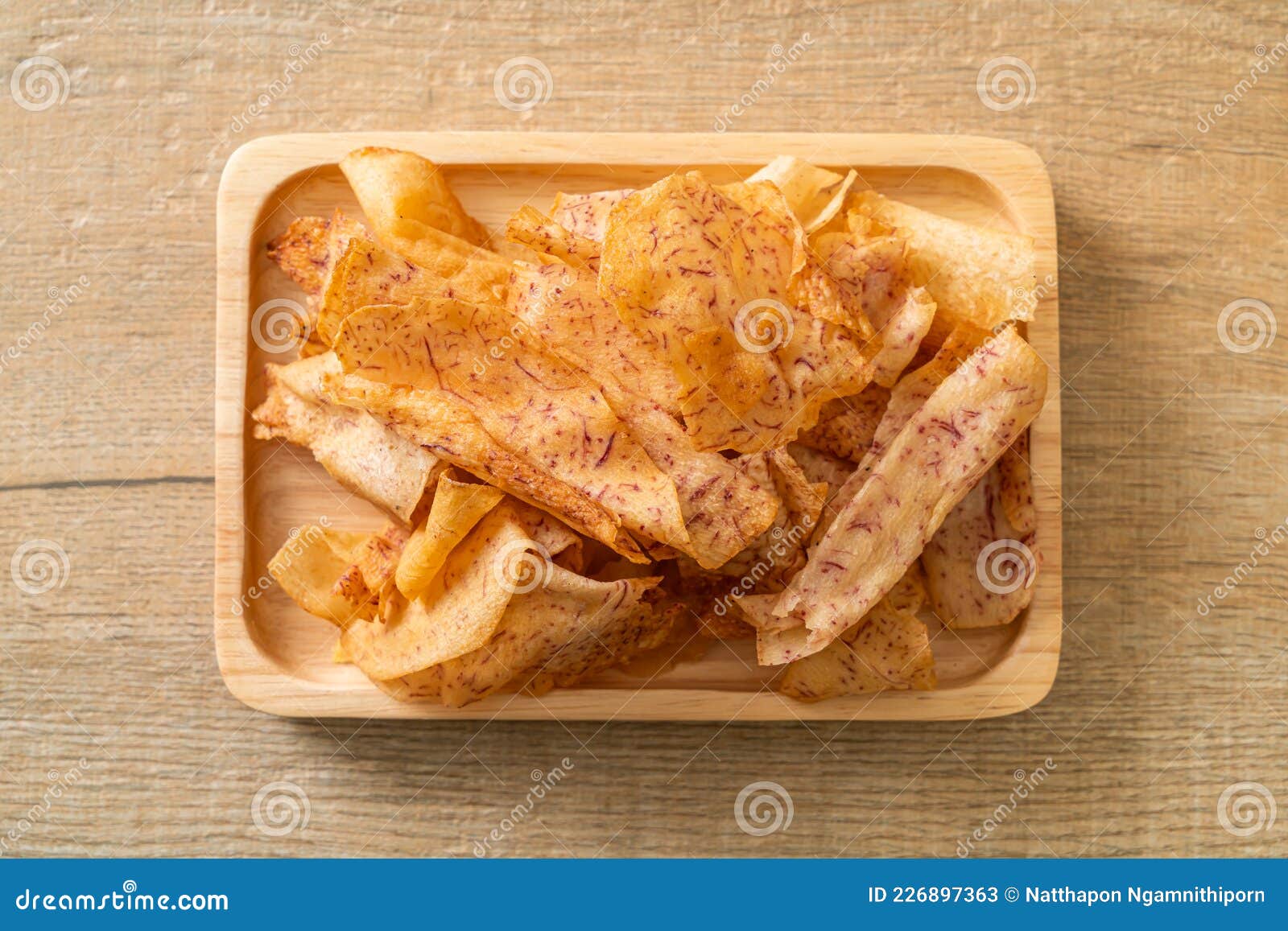Taro Chips - Fried Or Baked Sliced Taro Stock Image | CartoonDealer.com ...