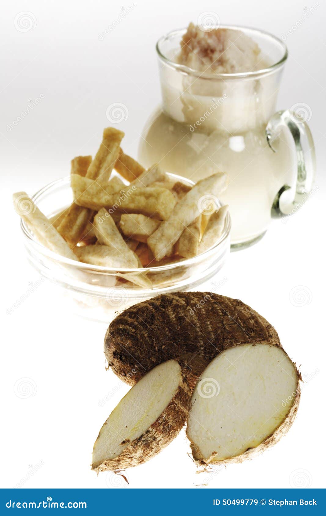 Taro Corms and Taro Products, Close-up Stock Image - Image of food ...