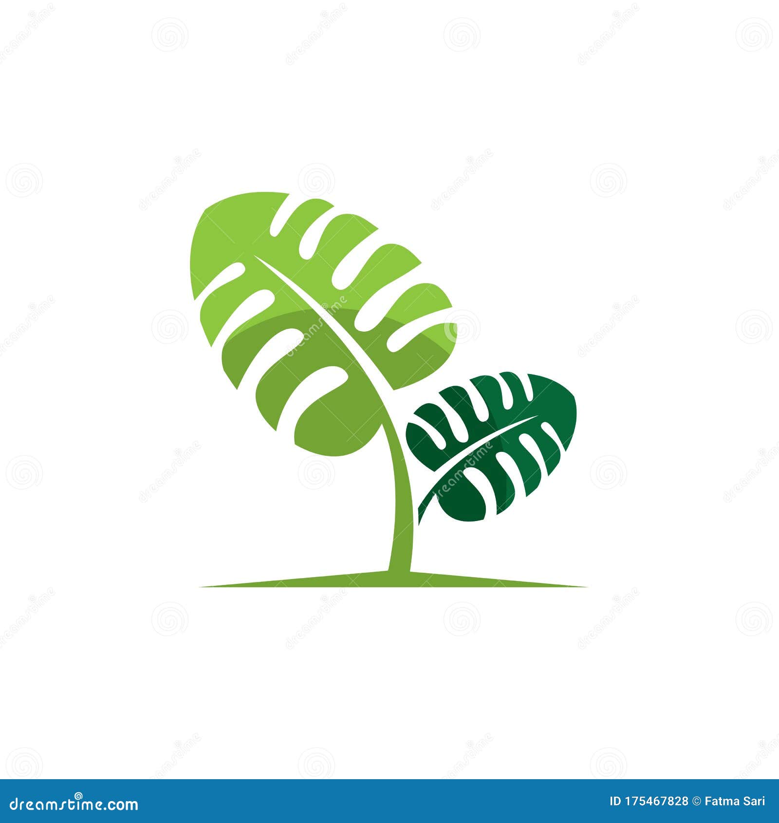 Taro leaves icon stock vector. Illustration of vector - 175467828