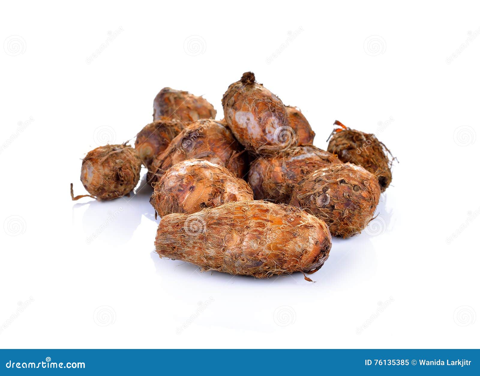 Taro on white background stock image. Image of shot, agriculture - 76135385