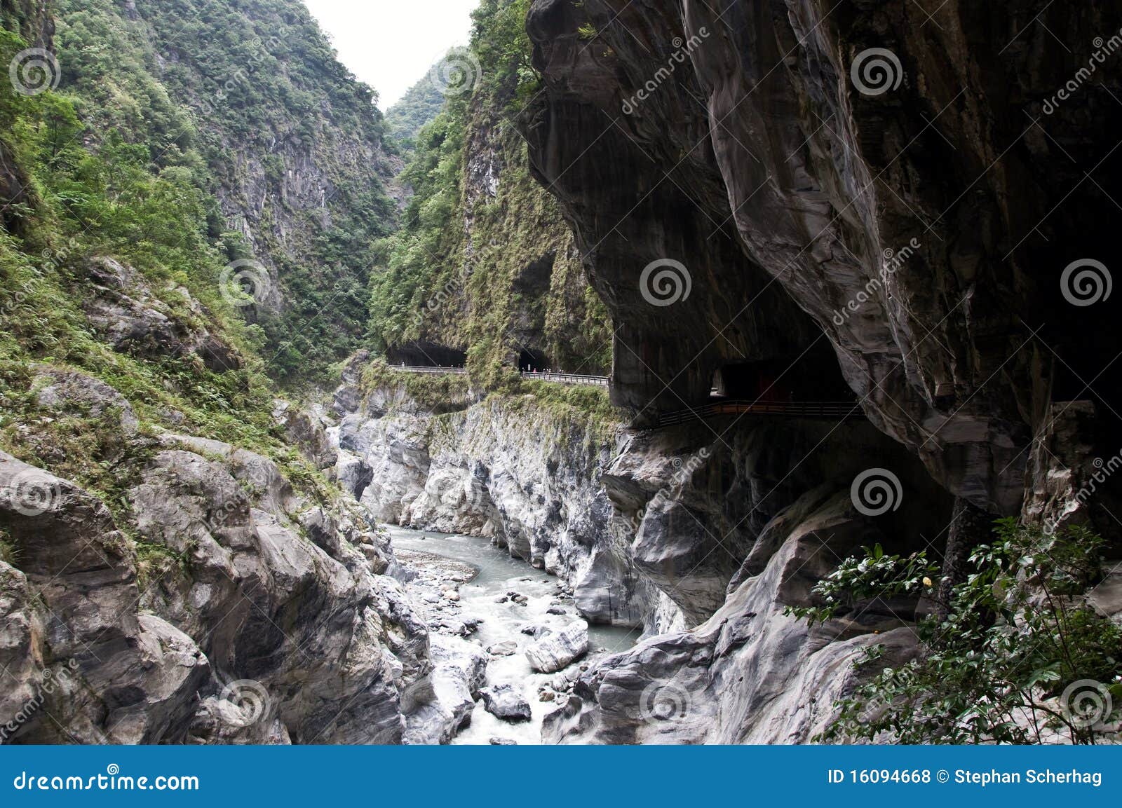 Taroko Gorge, Taiwan stock photo. Image of marble, river - 16094668