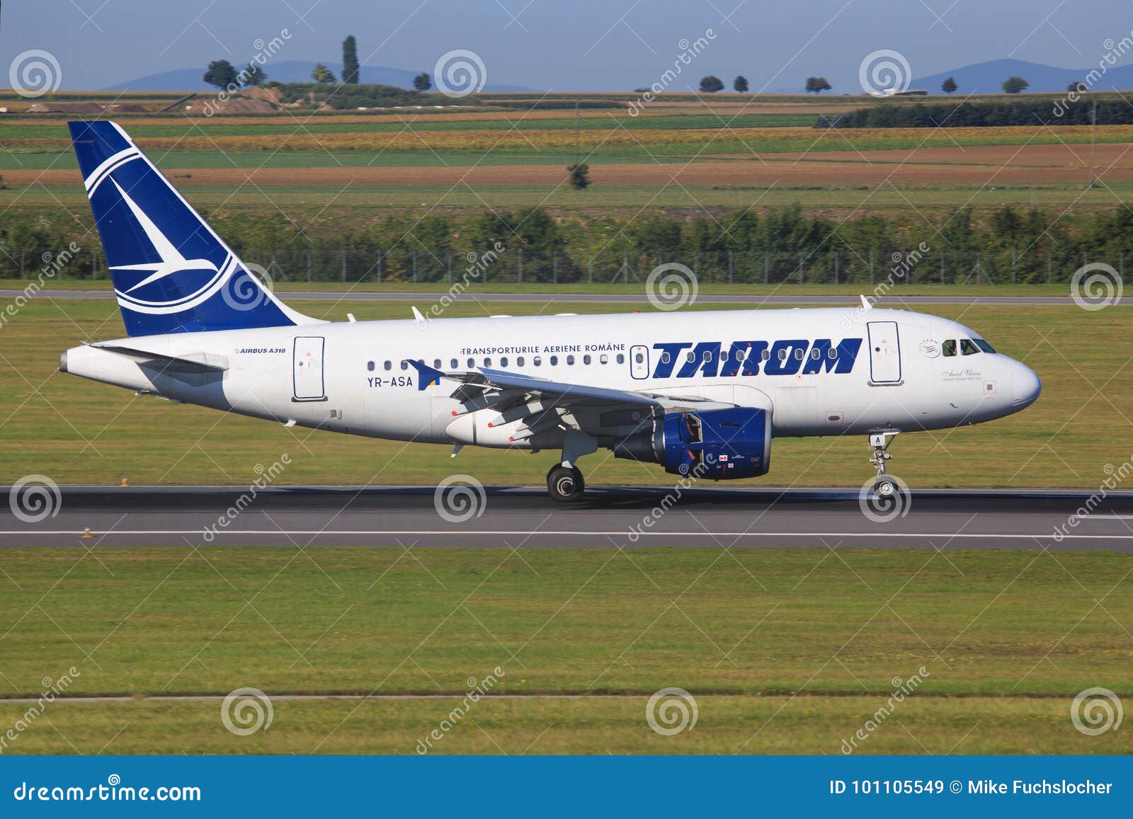 Tarom redactionele stock afbeelding. Image of jetliner - 101105549