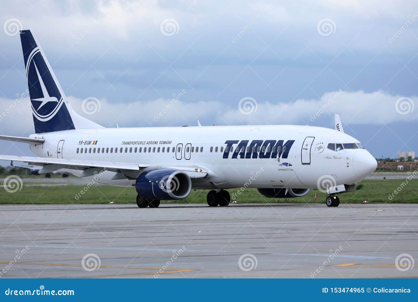 Tarom plane on the apron editorial image. Image of airplane - 153474965