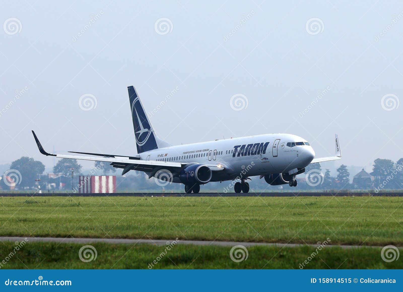 Tarom plane on the runway editorial image. Image of apron - 158914515