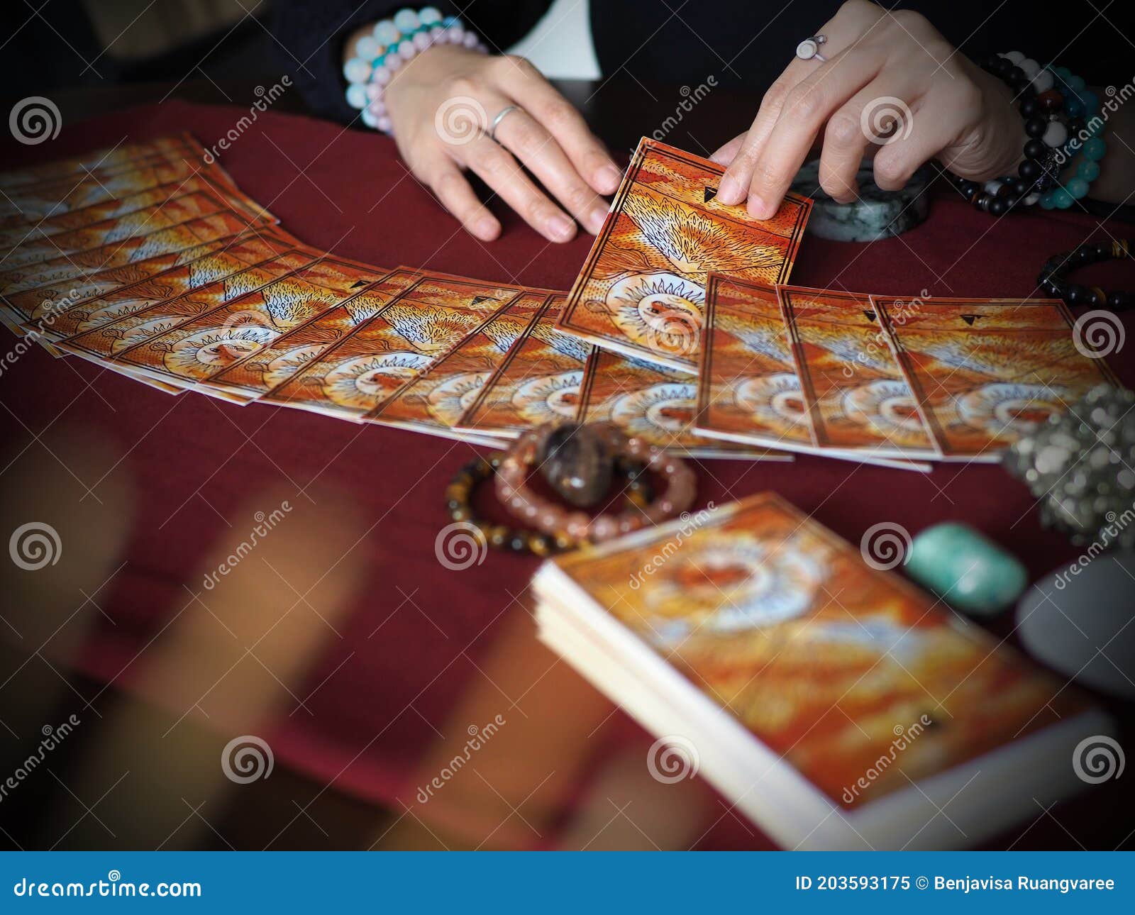 Tarot Card Reading Fortune Teller Astrologer Divination Selected Focus ...