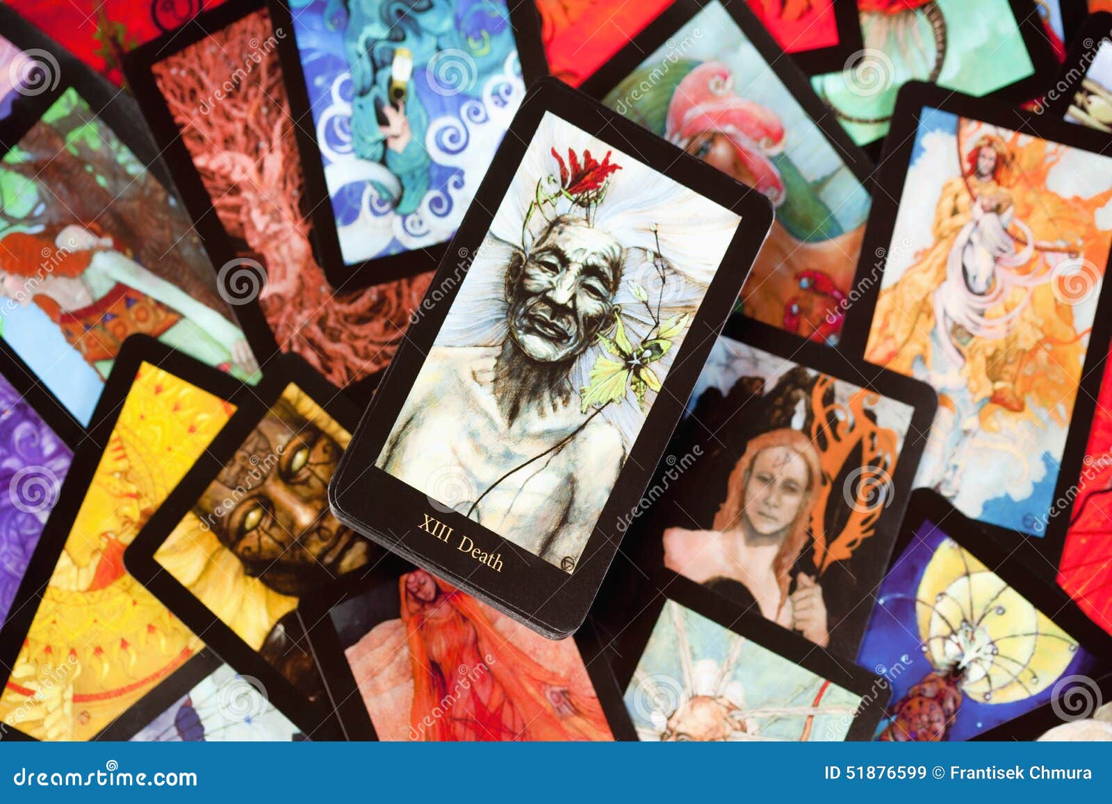 Tarot Cards stock image. Image of mystic, teller, fortunetelling - 51876599
