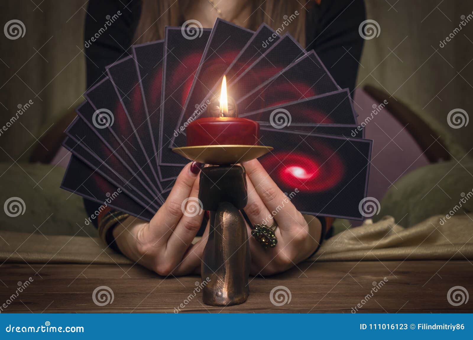 Tarot Cards. Fortune Teller. Divination. Stock Image - Image of potion ...