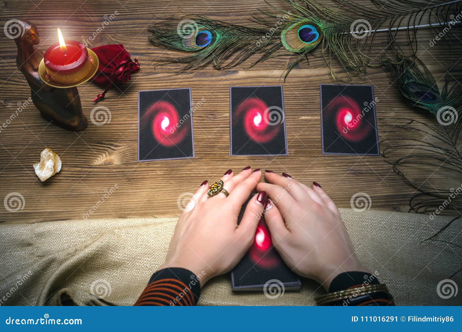 Tarot Cards. Fortune Teller. Divination. Stock Image - Image of ...